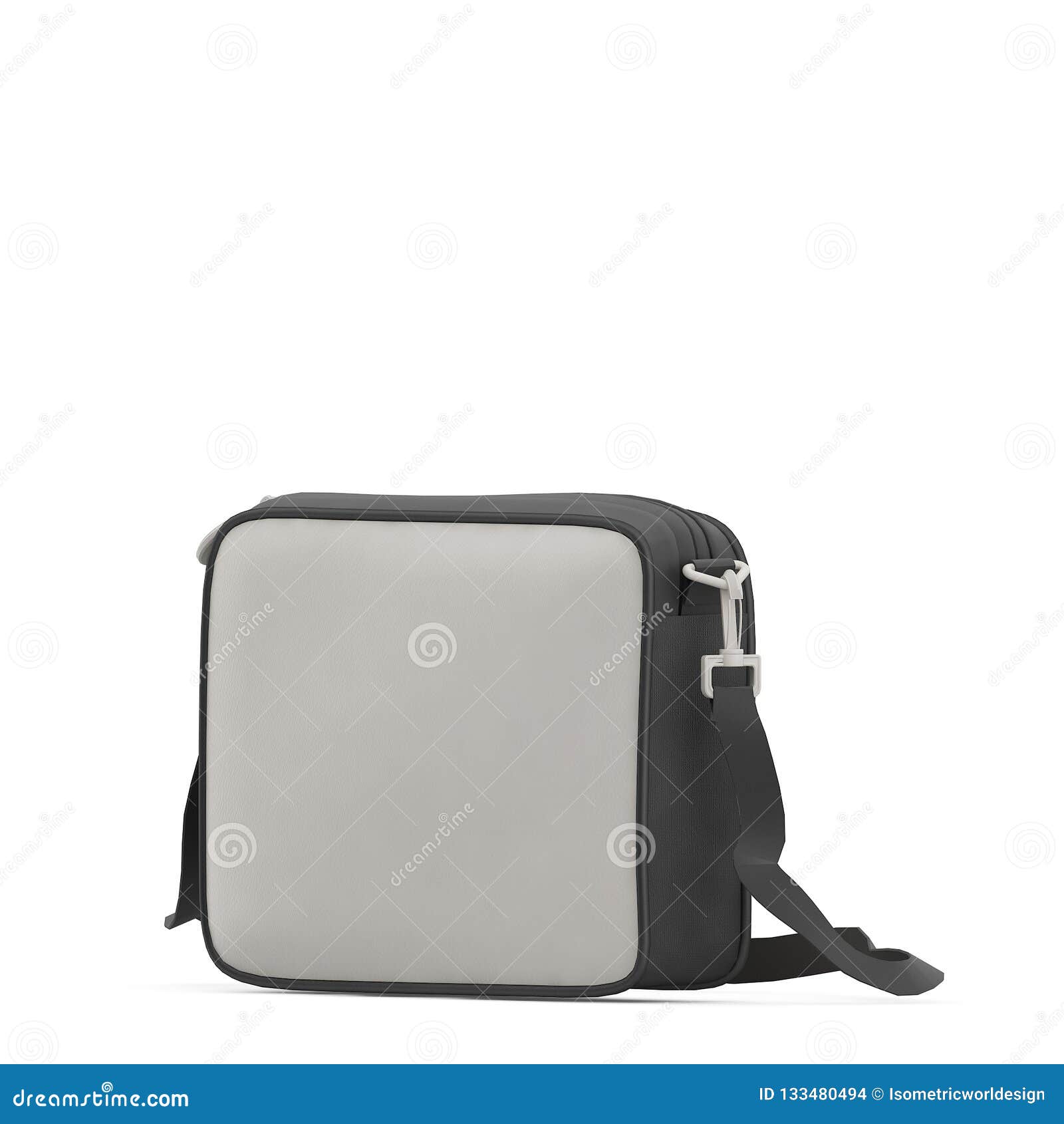 Isometric bag 3D rendering stock illustration. Illustration of elegant ...
