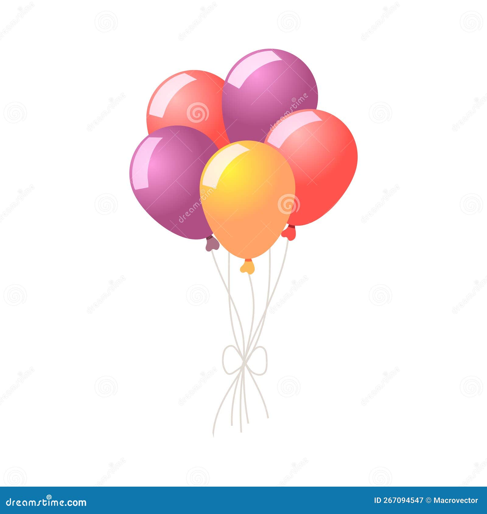 Isometric Balloons Illustration Stock Illustration - Illustration of ...