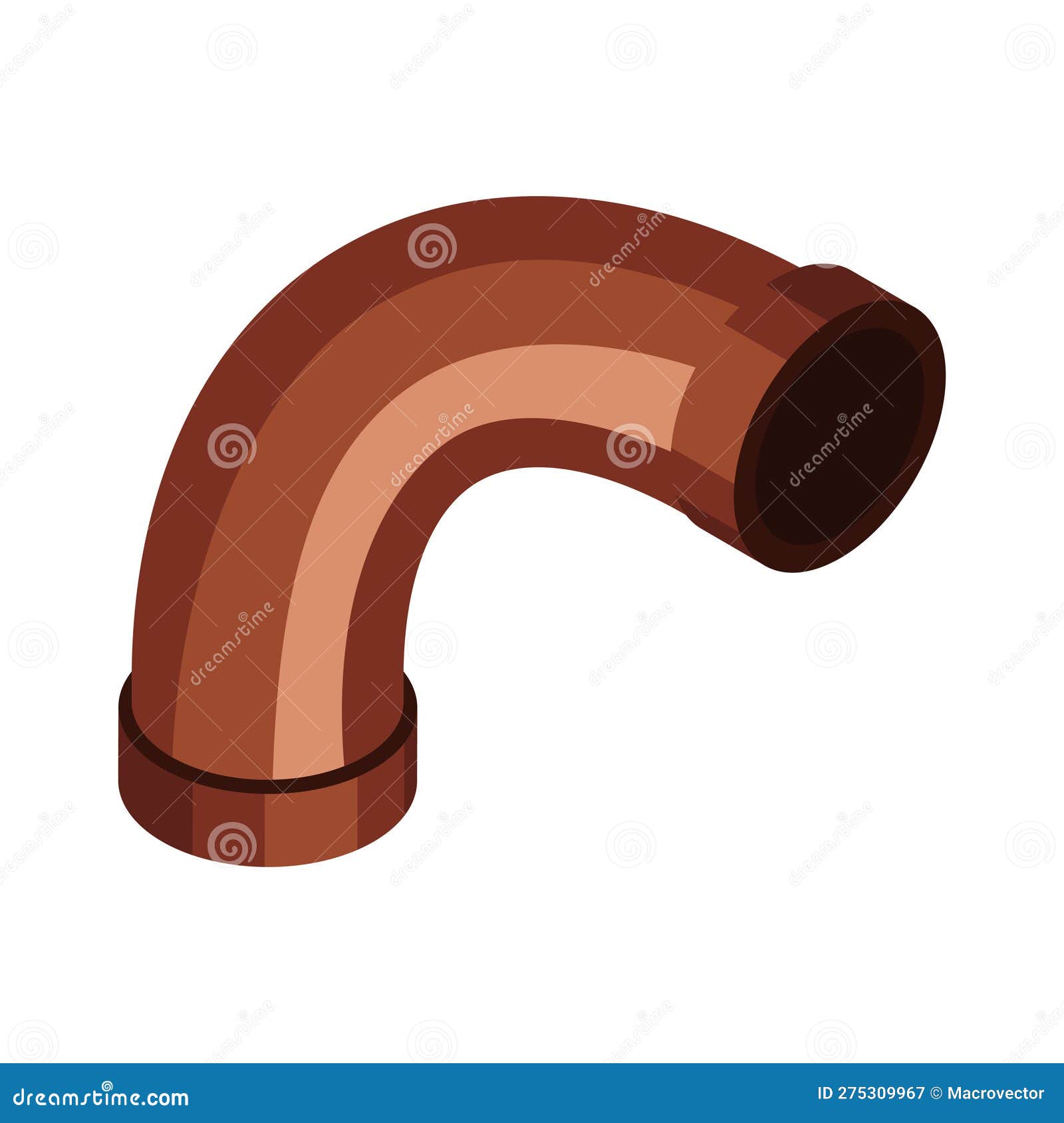 Pipe Isometric Icon stock vector. Illustration of system - 275309967