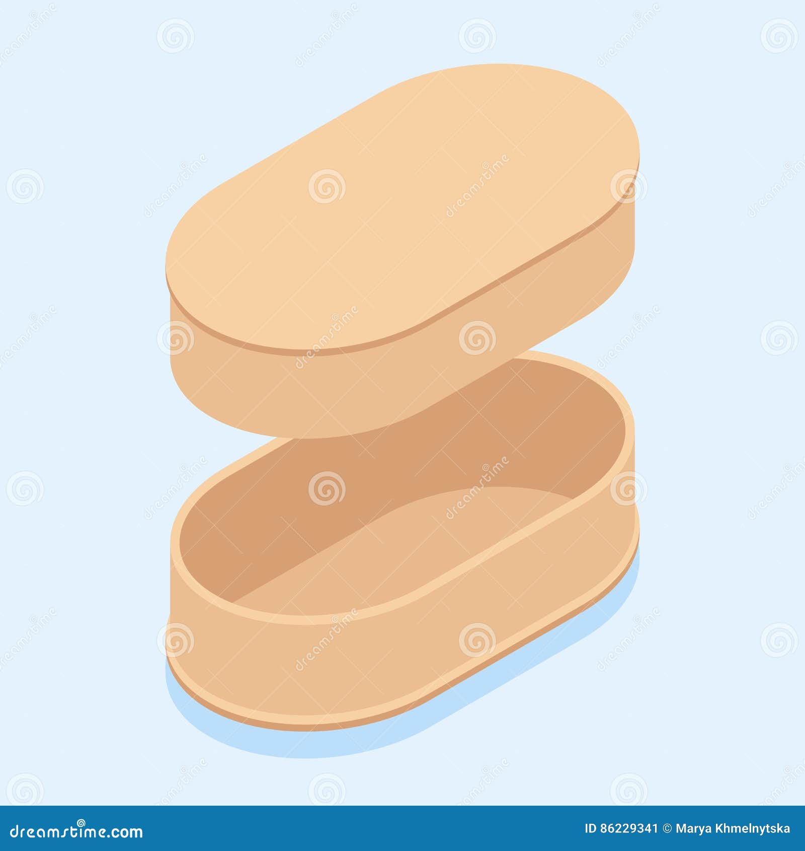 Isometric bento box stock vector. Illustration of lunchbox - 86229341