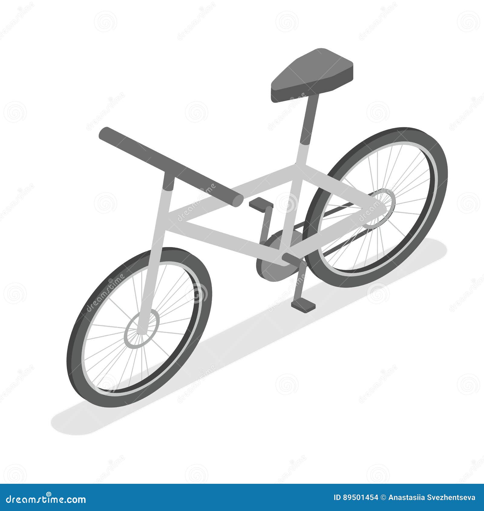 Isometric bicycle. stock illustration. Illustration of ride - 89501454