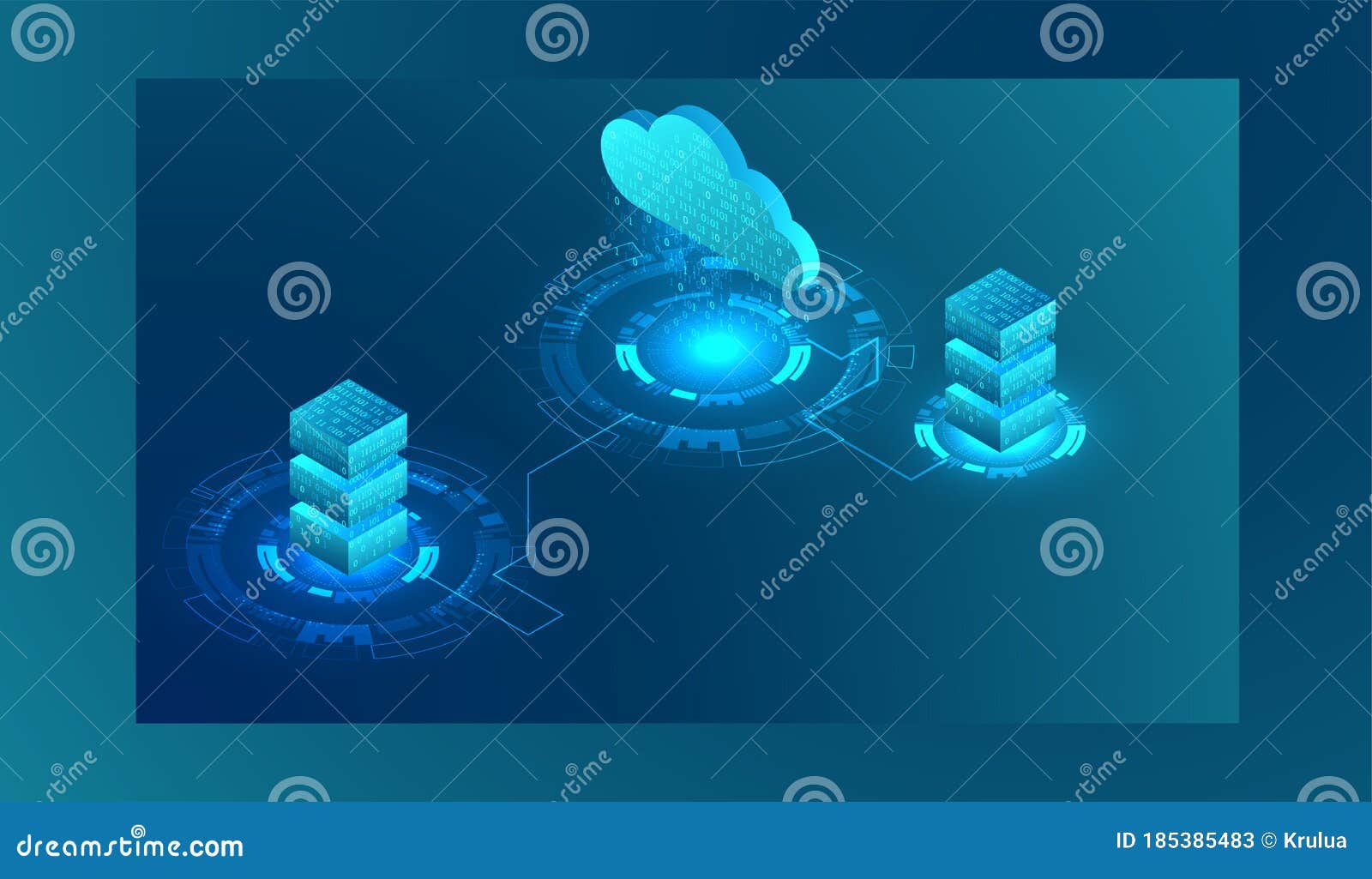 Isometric Big Data Flow Processing Concept, Cloud Database. Abstract ...