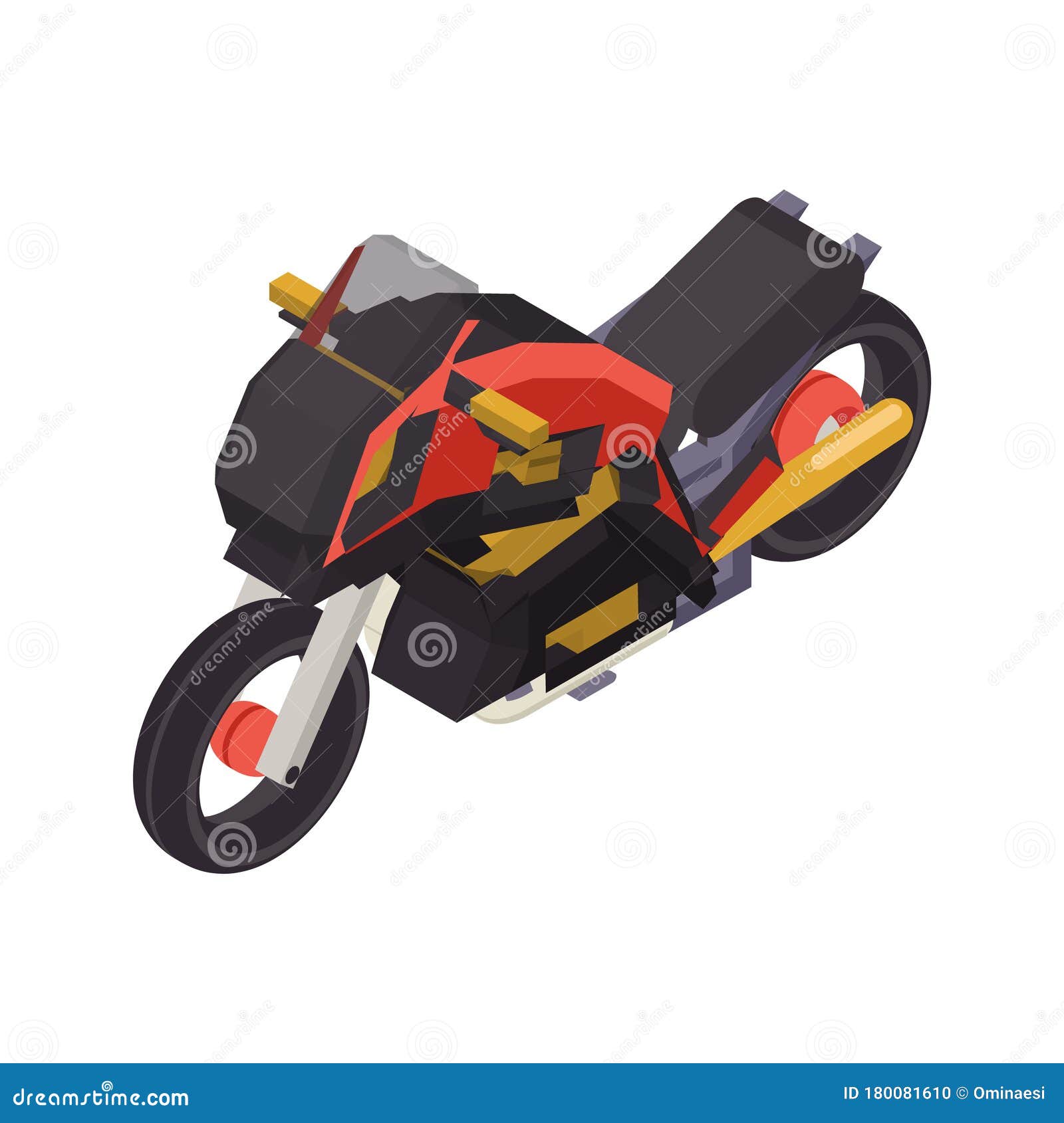 Isometric Bike Flat Sport Design Vector Illustration Stock Vector ...