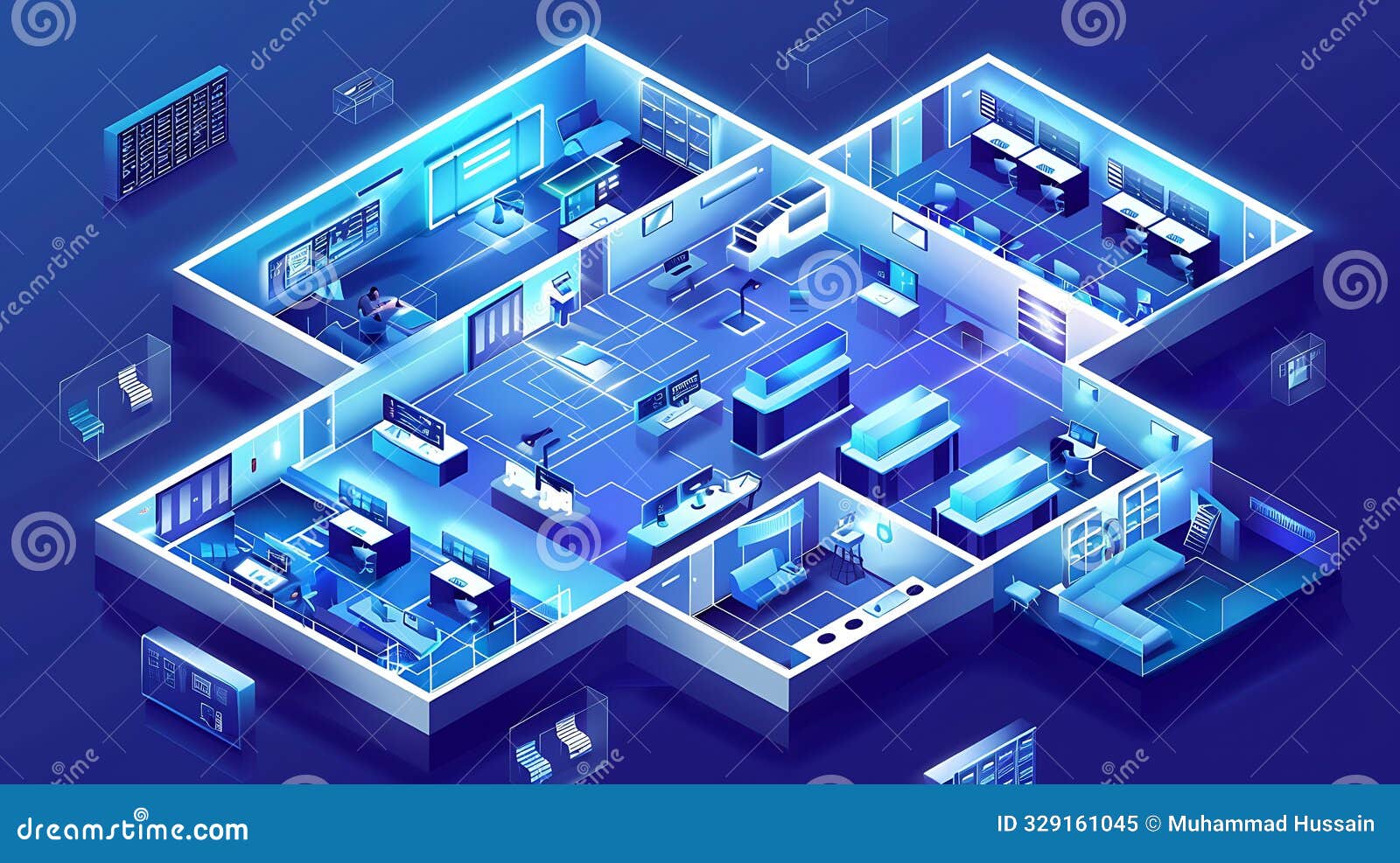 Isometric Blueprint of a Smart Educational Facility with Digital ... Isometric Blueprint of a Smart Educational Facility with Digital ...