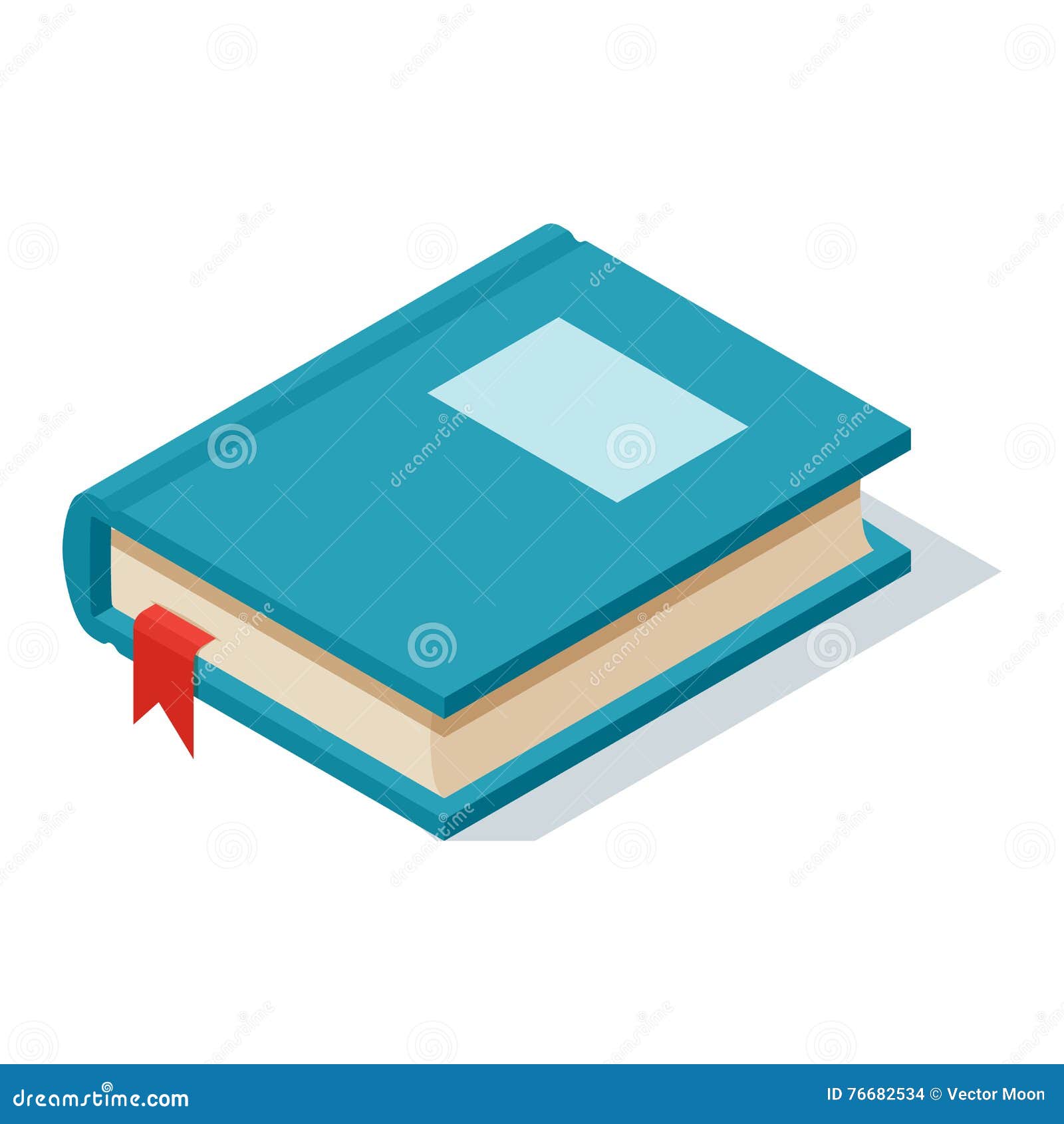 Isometric Book Icon Vector Illustration. Stock Vector - Illustration of ...