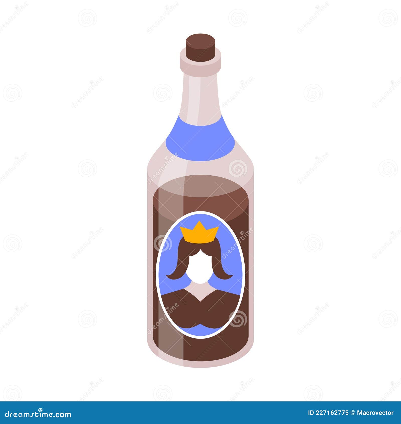 Isometric Bottle Illustration Stock Vector - Illustration of product ...