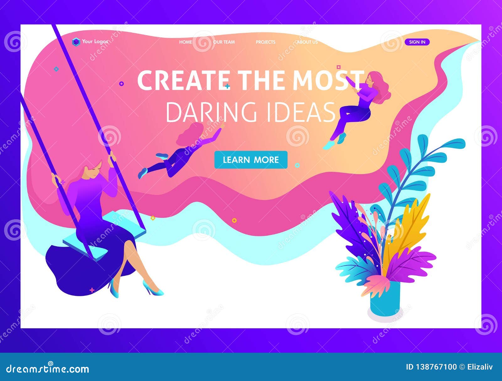 Isometric Bright Concept Concept Of Digital Procurement, Marketing ... Isometric Bright Concept Concept Of Digital Procurement, Marketing ...