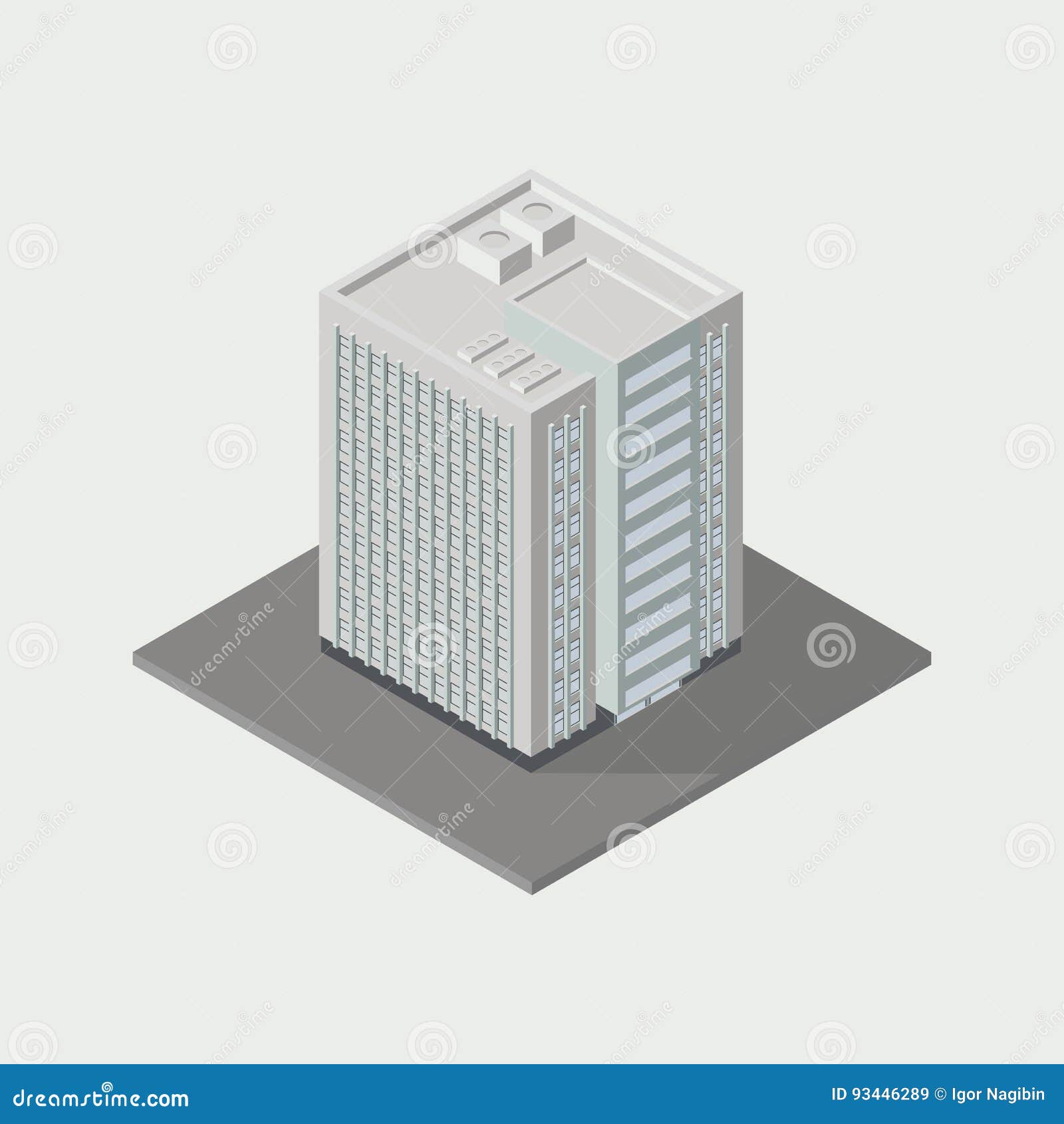 Isometric building icon stock illustration. Illustration of dealership ...