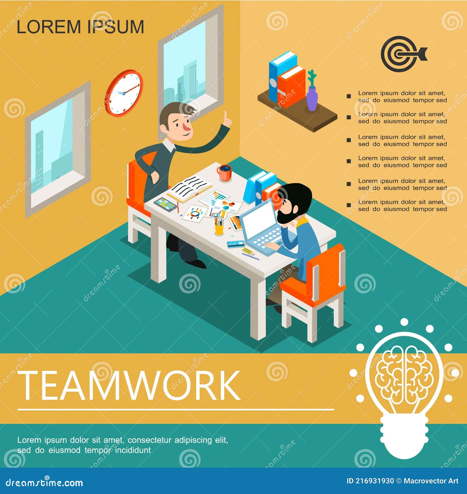 Teamwork Colorful Logo. Four Stylized Human Figures With Neon Glow ...