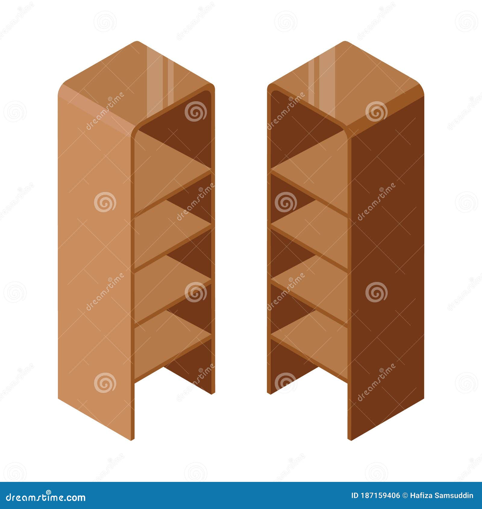 Isometric Cabinet. Vector Illustration Decorative Design Stock Vector ...