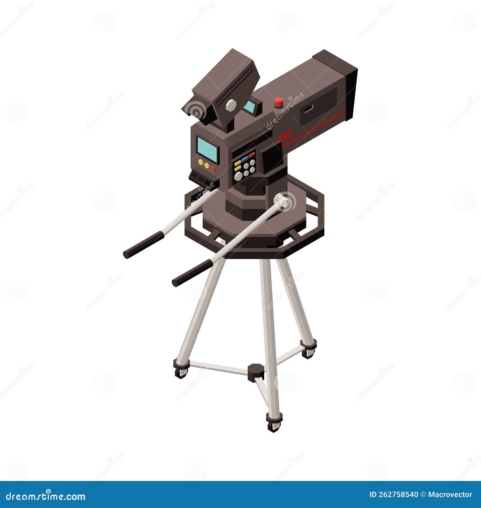 Isometric Camera Illustration Stock Vector - Illustration of design ...