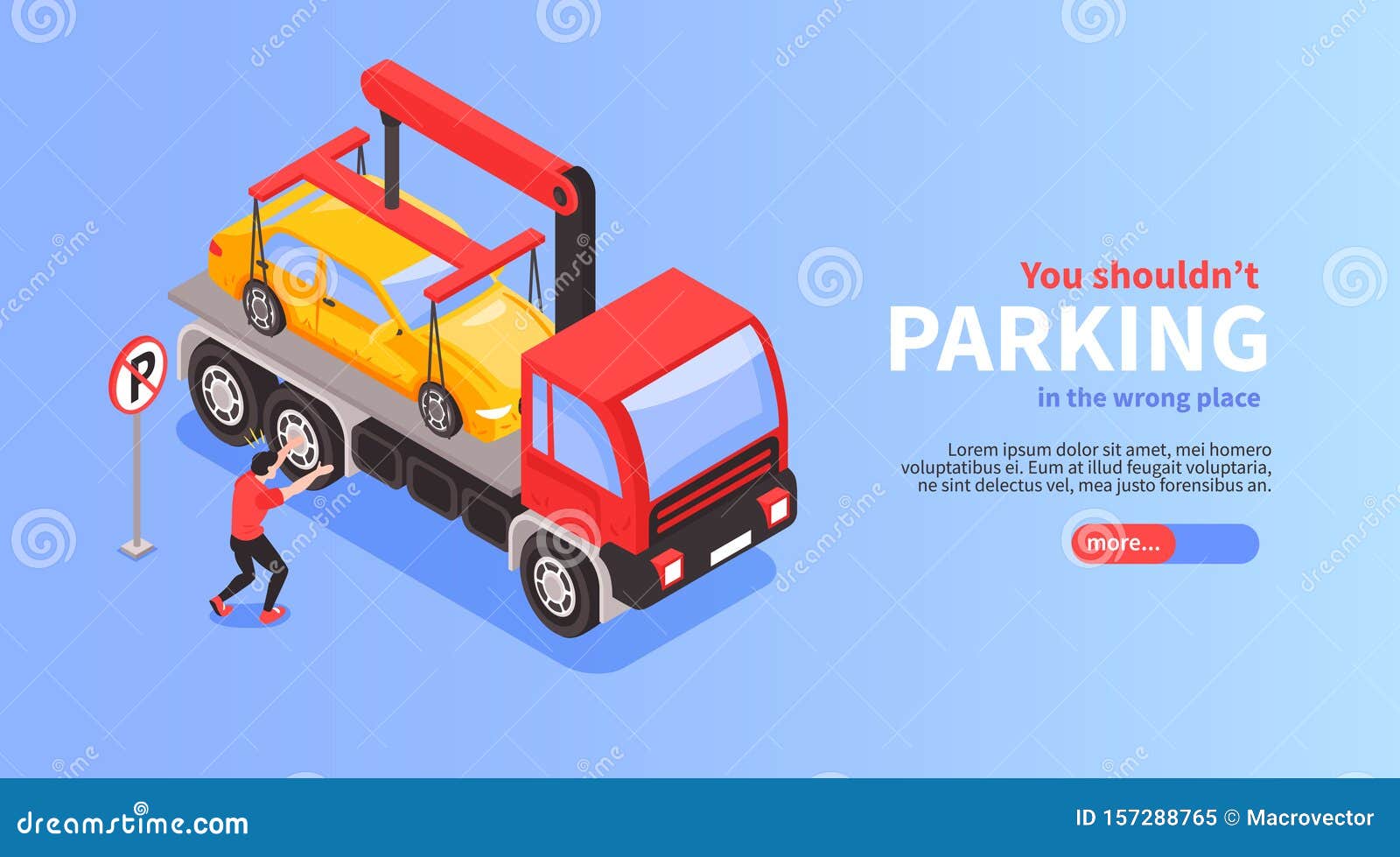 Isometric Car Parking Banner Stock Vector - Illustration of isometry ... Isometric Car Parking Banner Stock Vector - Illustration of isometry ...