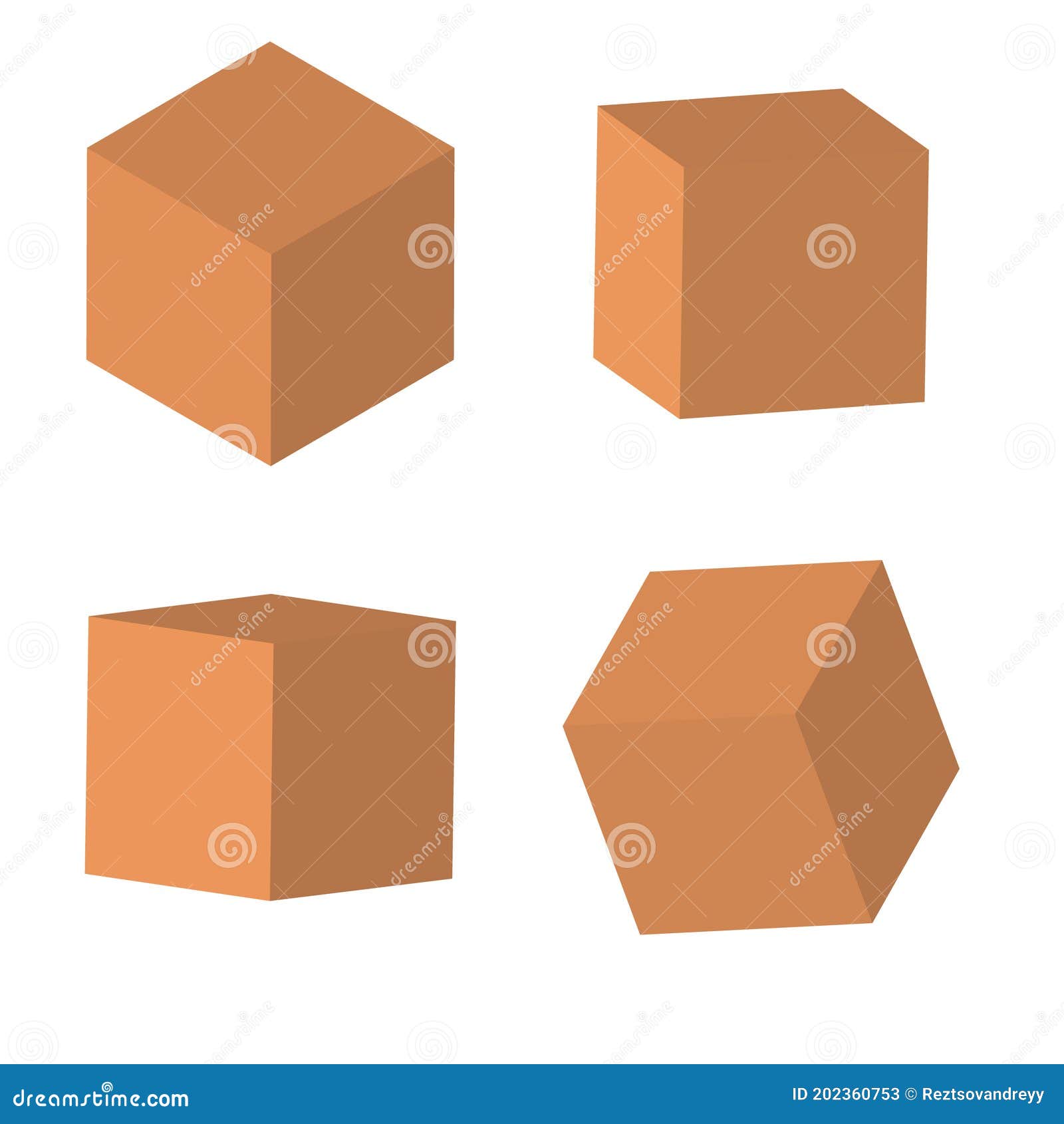 Isometric Cardboard Box Packaging Isolated, Vector Illustration Design ...