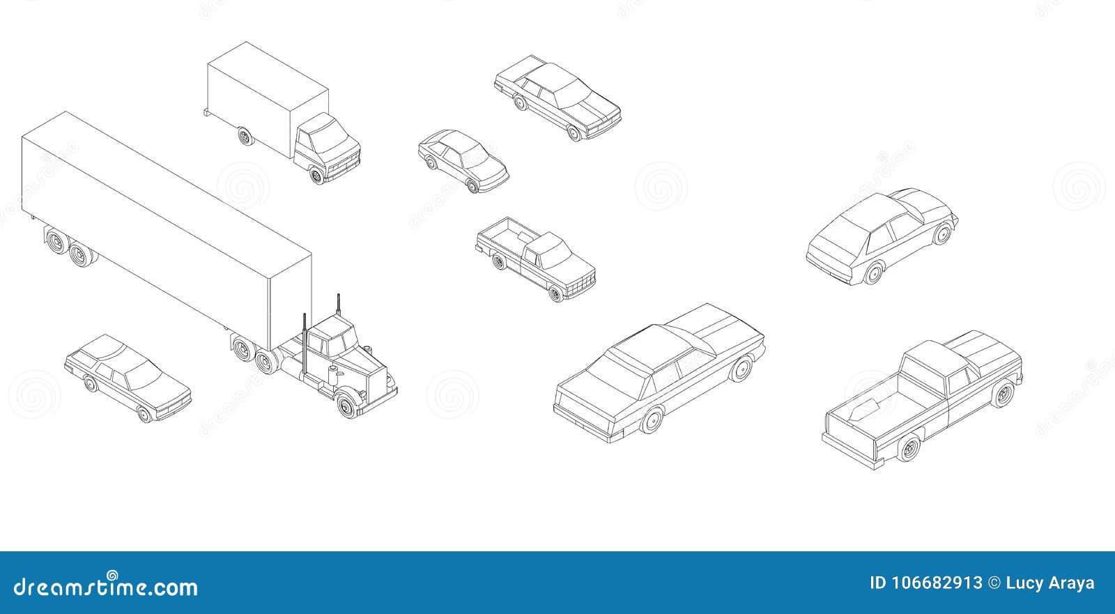Isometric Drawing Car Isometric Drawing Car
