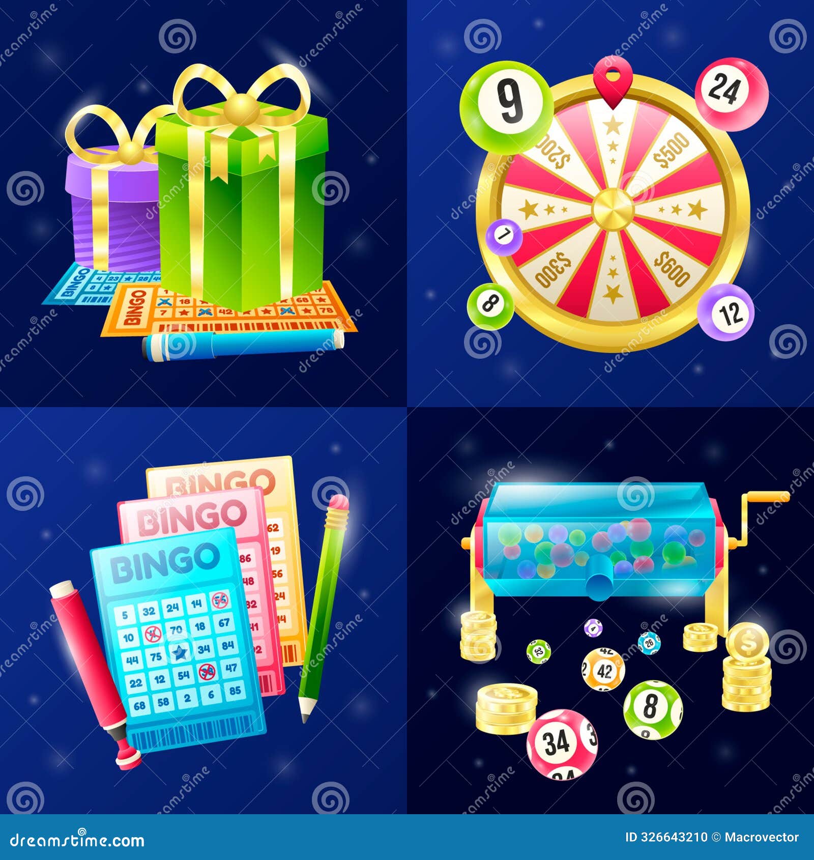 Isometric Cartoon Wooden Village Water Well With Crane - Elements For ...