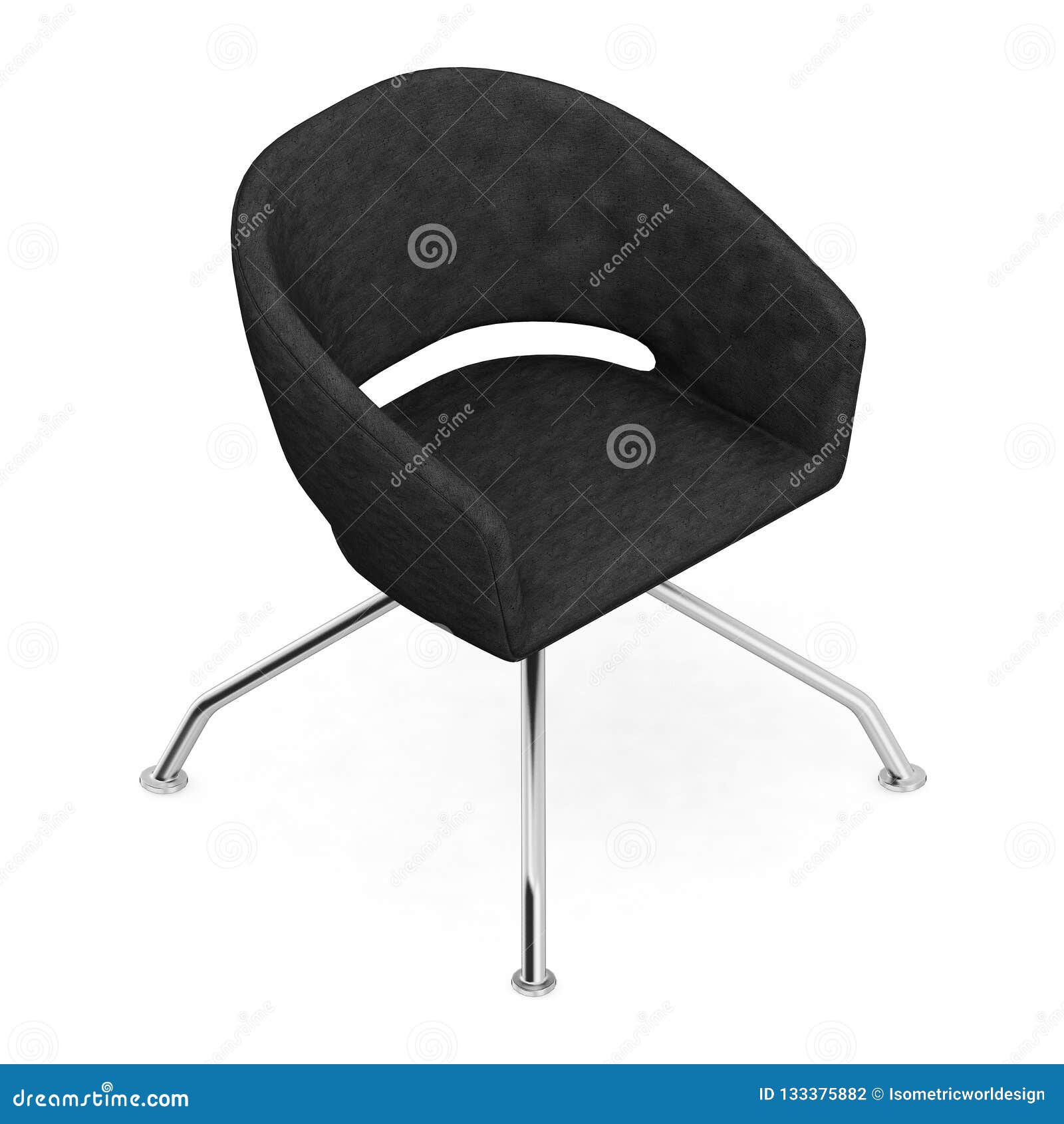 Isometric Chair 3D Rendering Stock Illustration - Illustration of ...