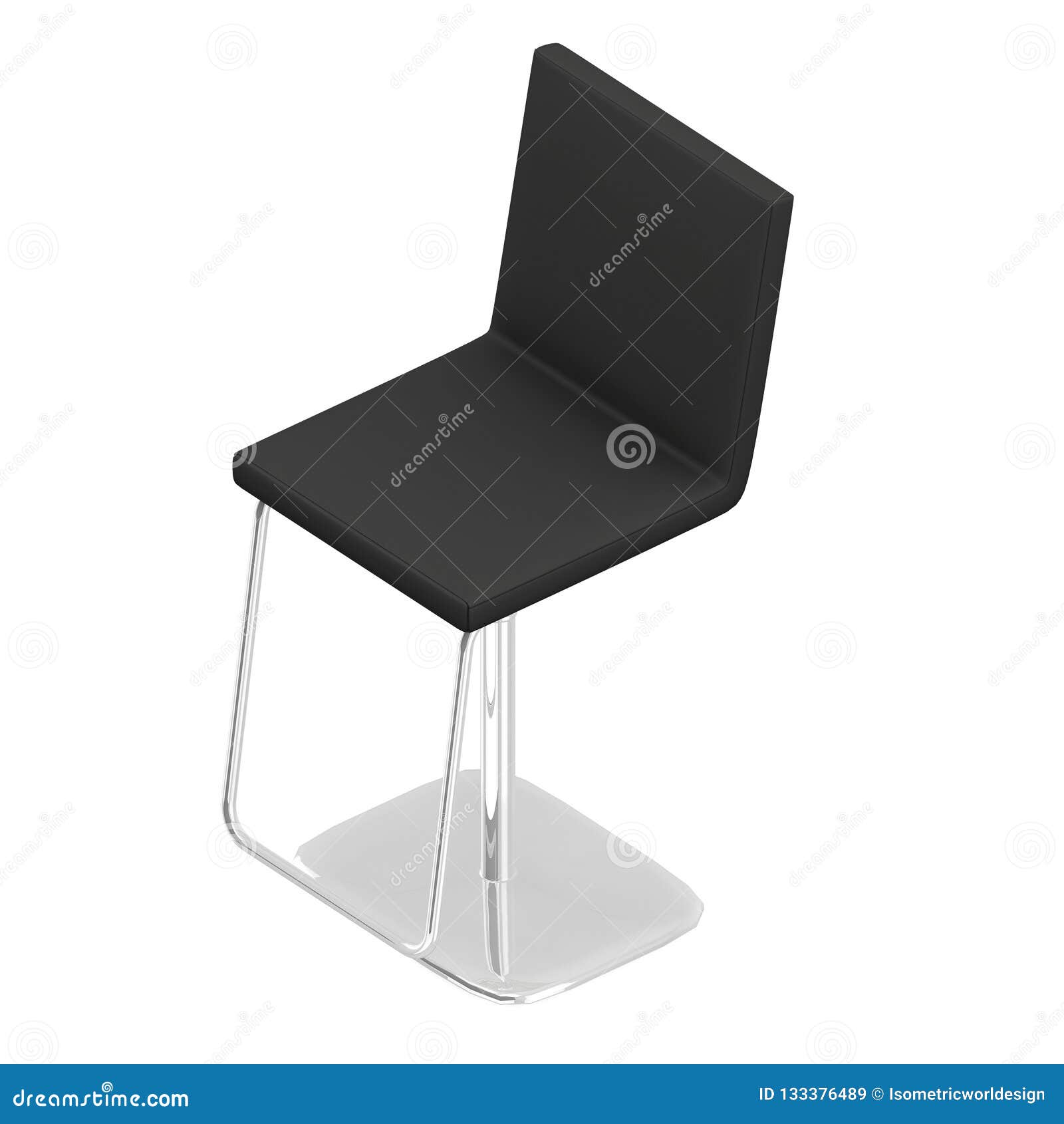 Isometric Chair 3D Rendering Stock Illustration - Illustration of hime ...