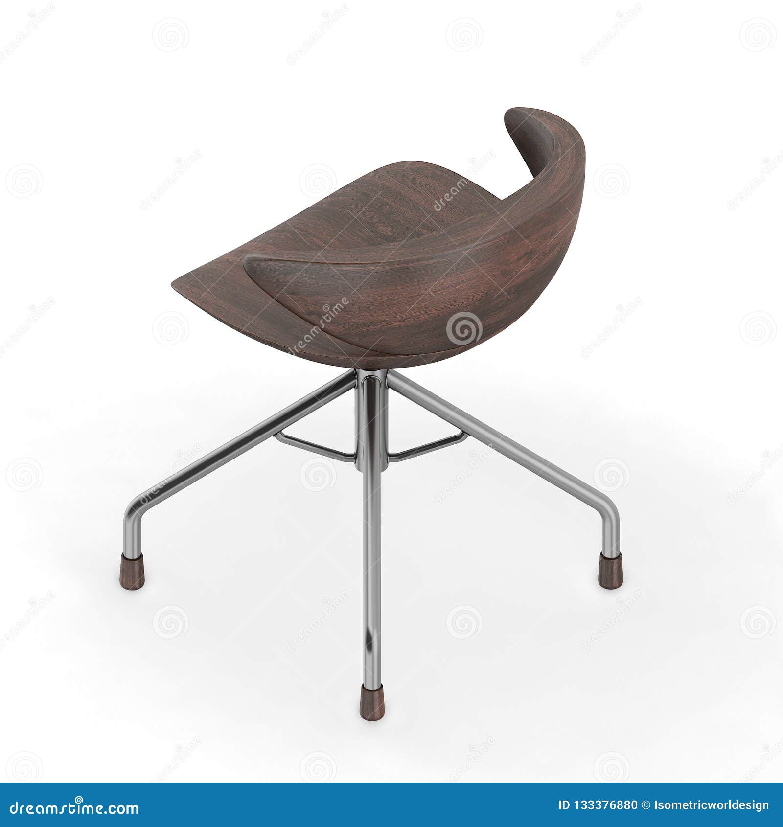 Isometric Chair 3D Rendering Stock Illustration - Illustration of fancy ...