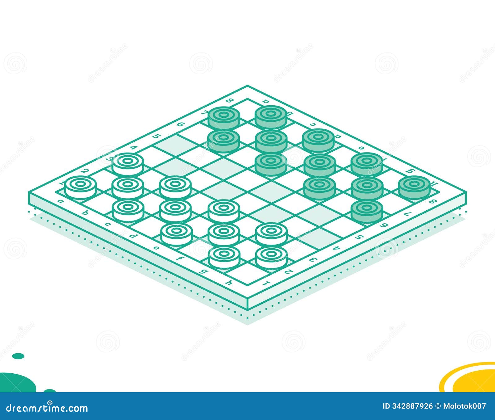 Checkers Game Pieces Royalty-Free Stock Image | CartoonDealer.com #49428862