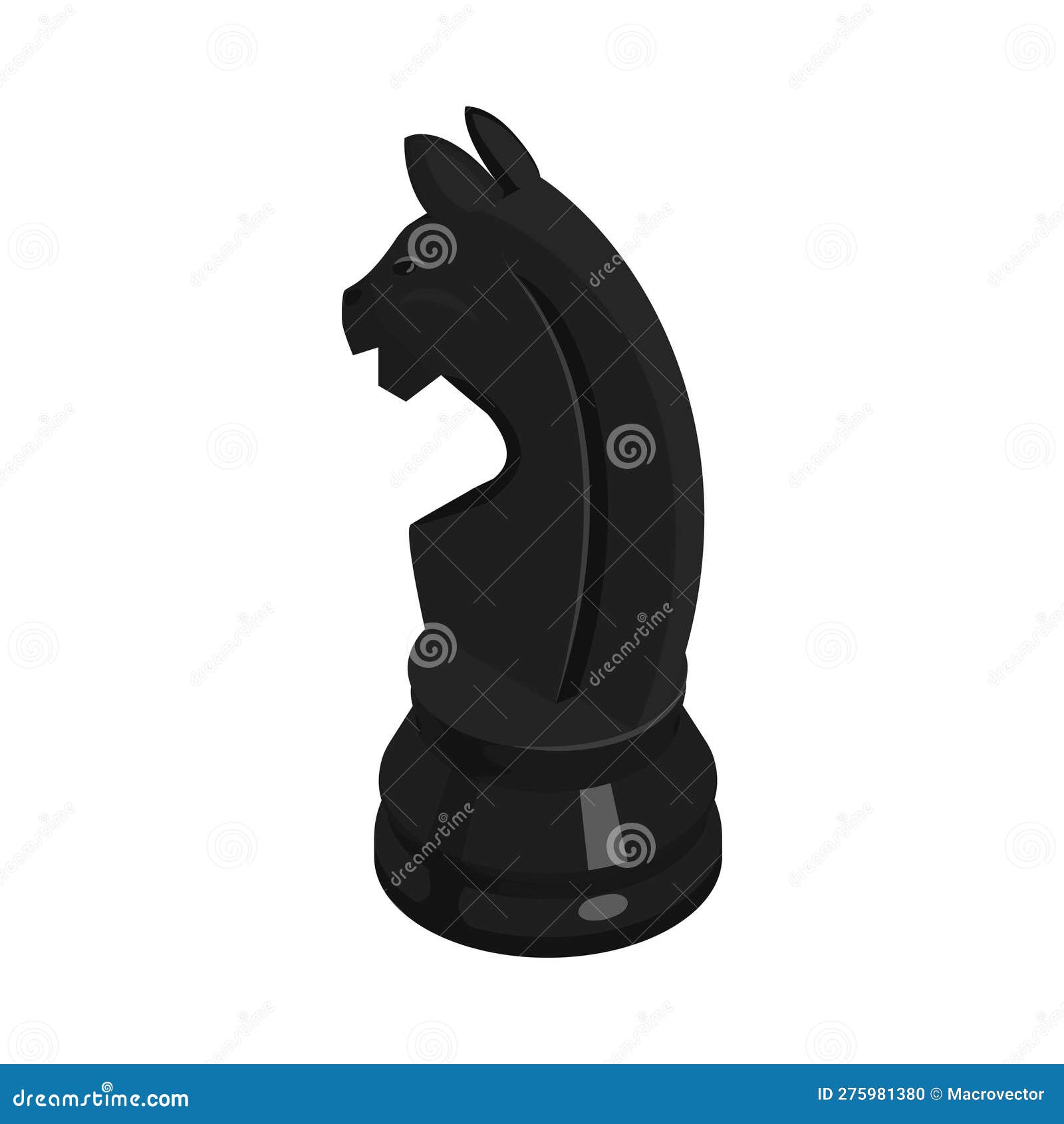 Isometric Chess Knight stock vector. Illustration of pawn - 275981380