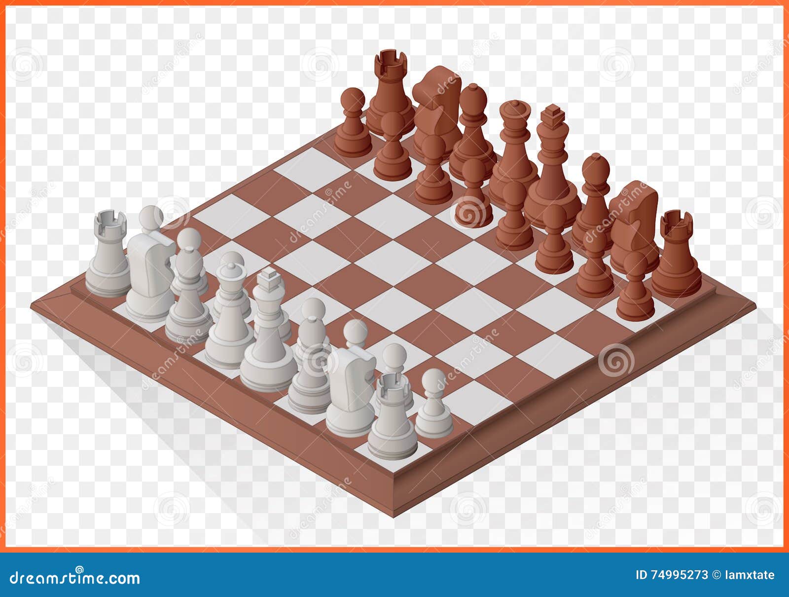 Isometric Chess Board Vector Illustration | CartoonDealer.com #242424570