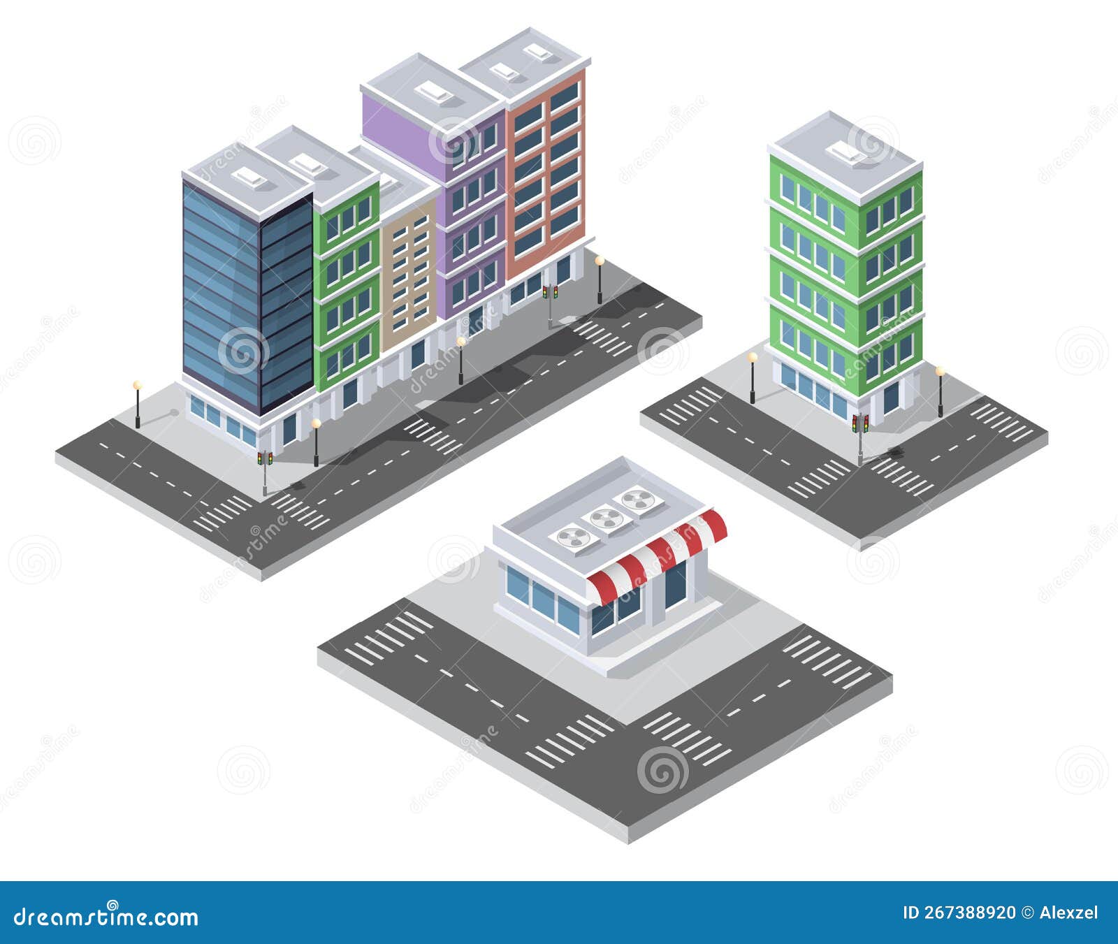 Isometric City Map Generator that Provides Cityscape Stock Vector ...