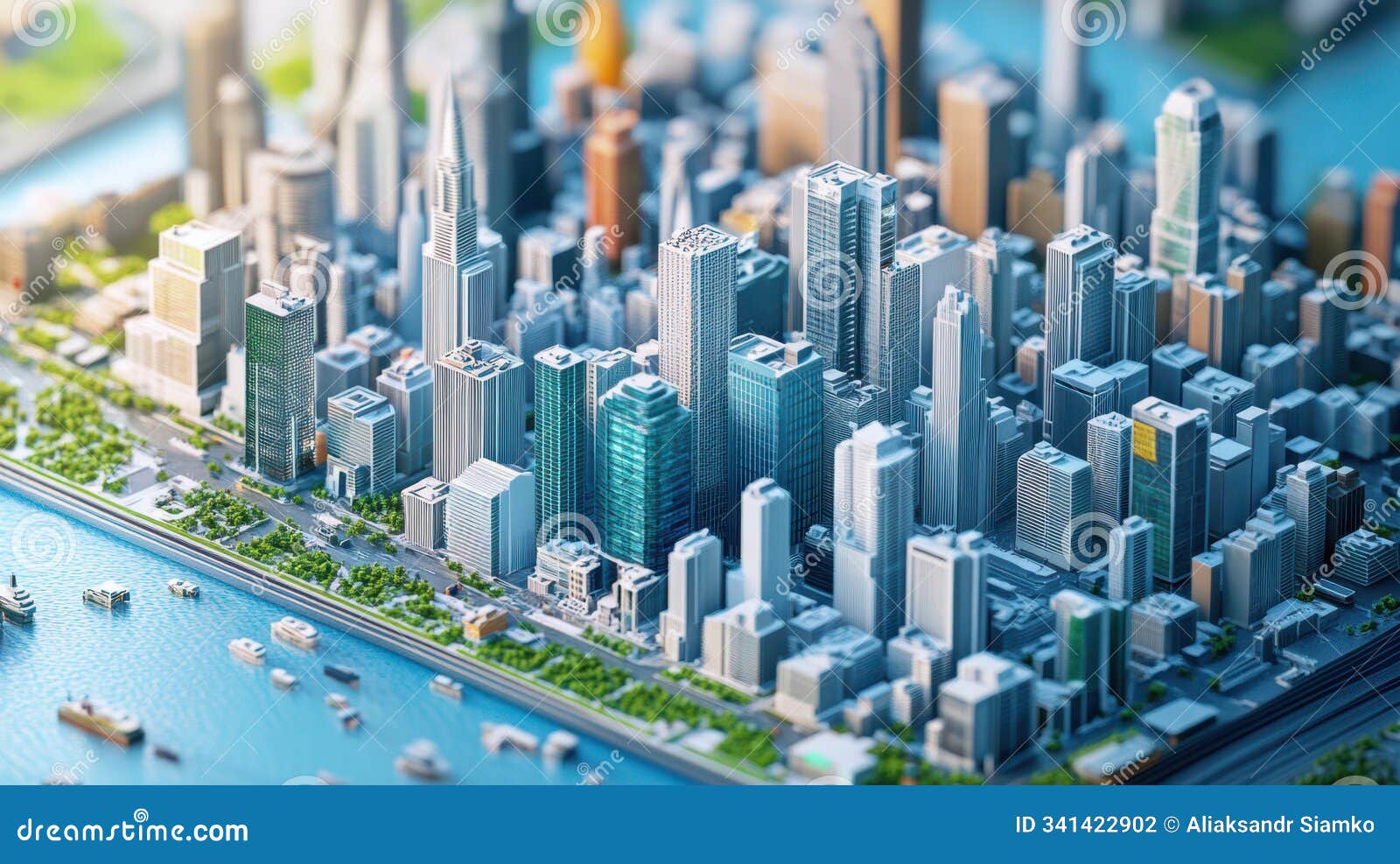 Isometric City Map for Location Advertisement 3D Render Stock ...
