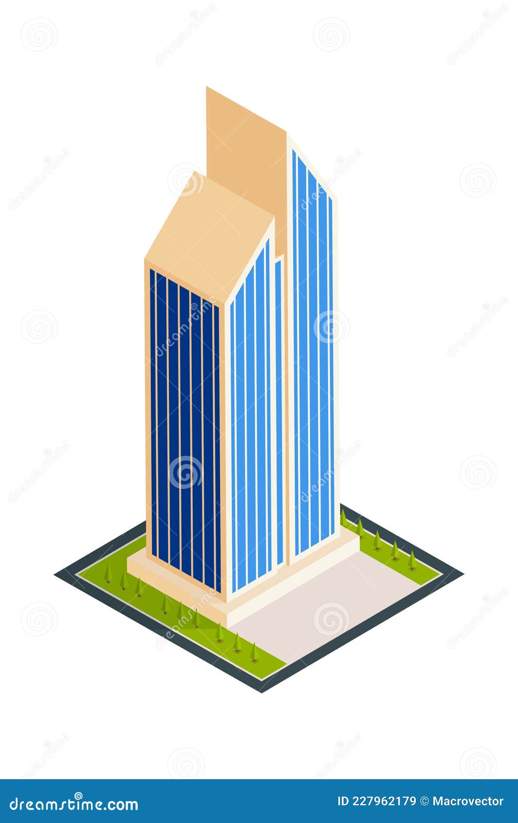 City Buildings Skyscrapers Composition Stock Vector - Illustration of ...
