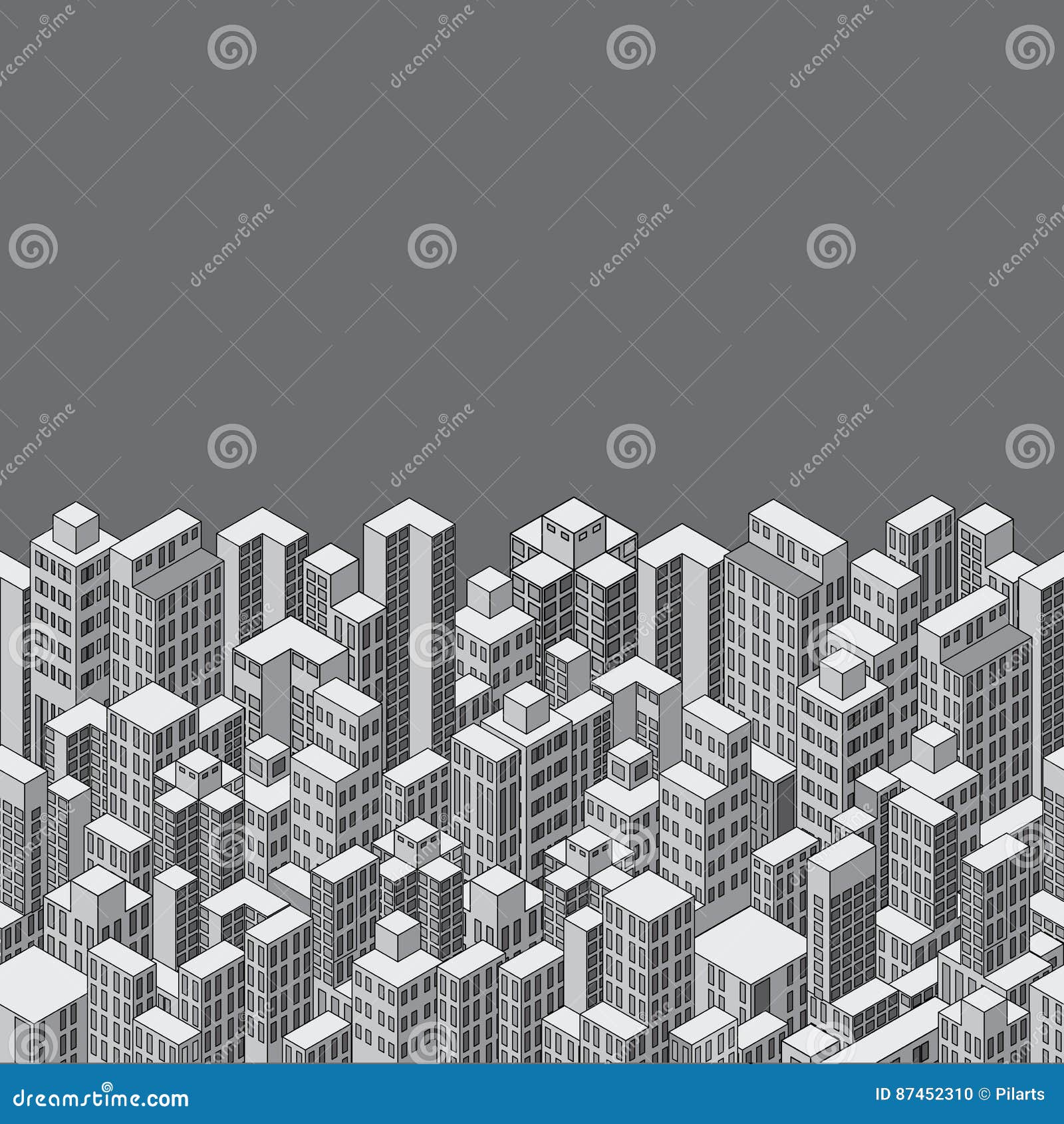 Isometric Cityscape Background Stock Vector - Illustration of hand ...