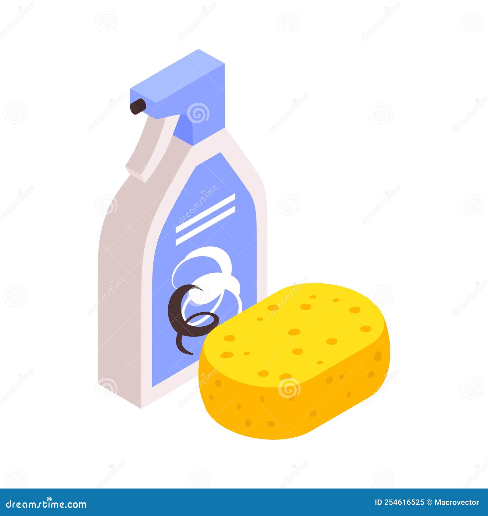 Isometric Cleaning Objects Illustration | CartoonDealer.com #205774490