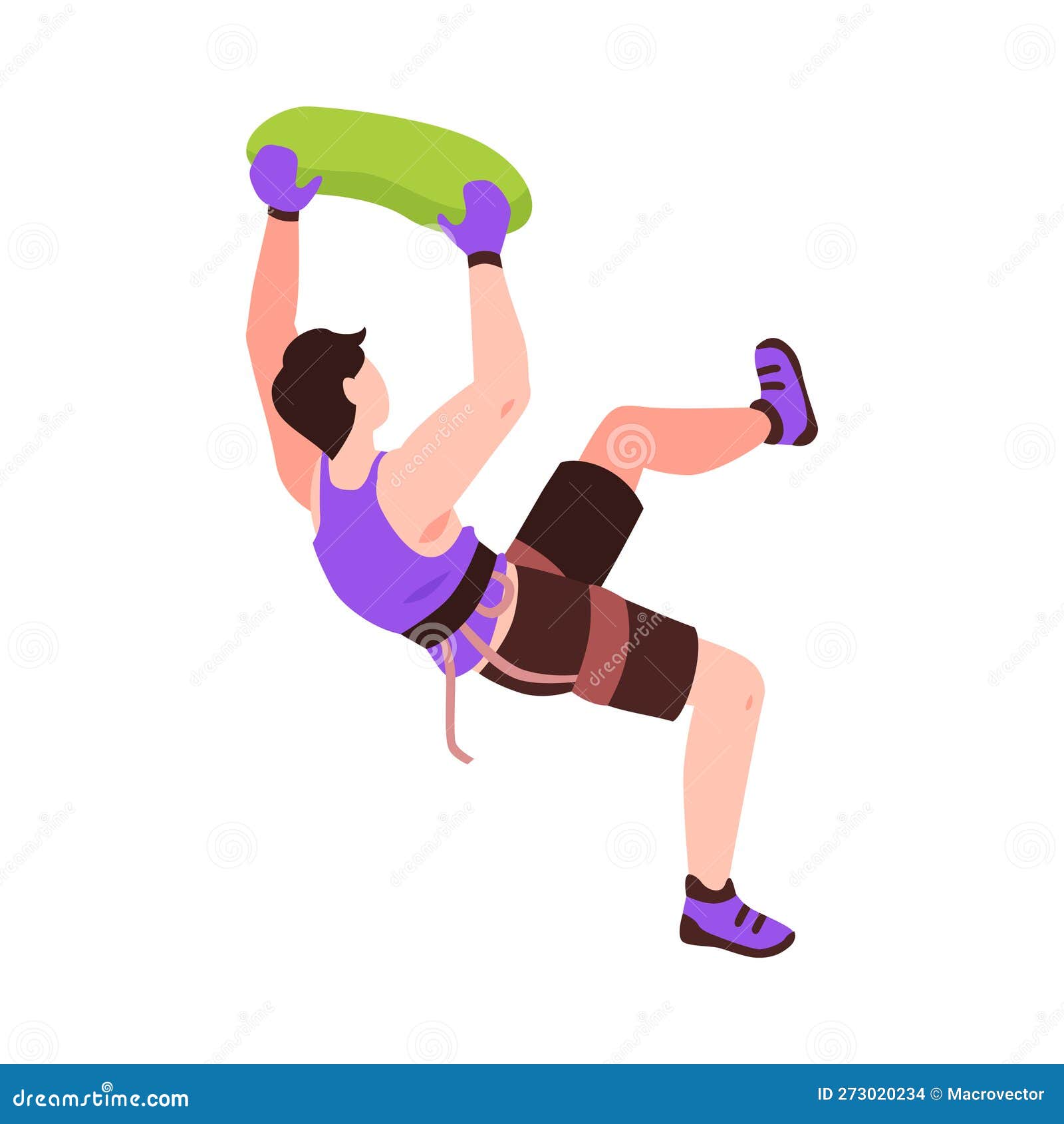 Set Isometric Climber Rope, Evacuation Plan And Gas Mask Icon. Vector ...