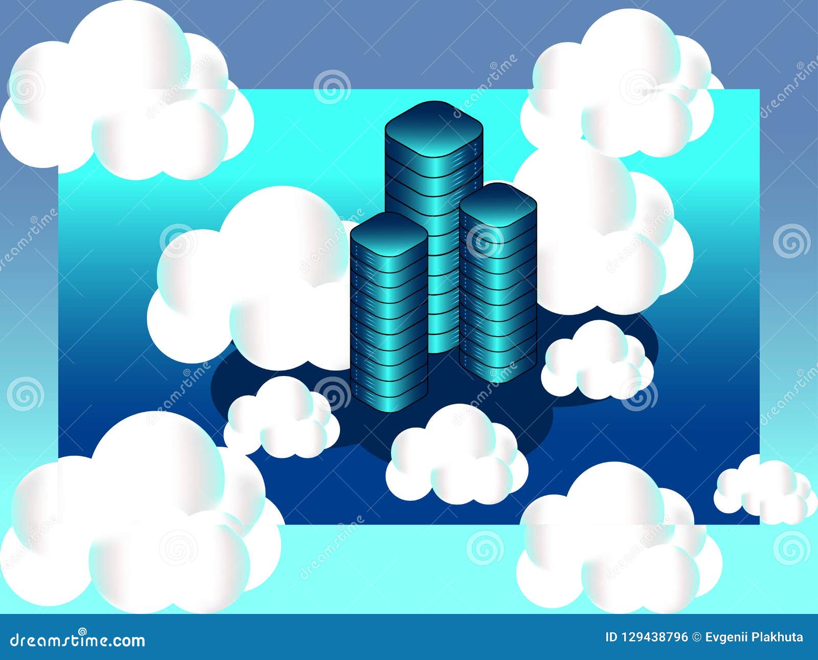 Isometric Cloud Computing Services Concept. Stock Vector - Illustration ... Isometric Cloud Computing Services Concept. Stock Vector - Illustration ...