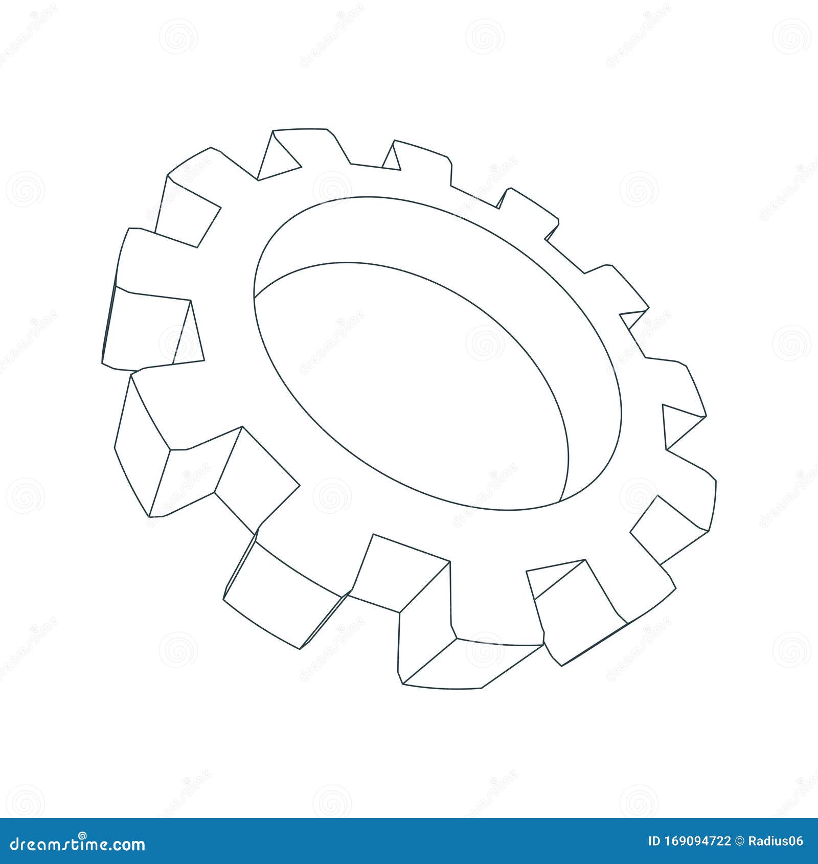 3d cog wheel stock vector. Illustration of technology - 169094722
