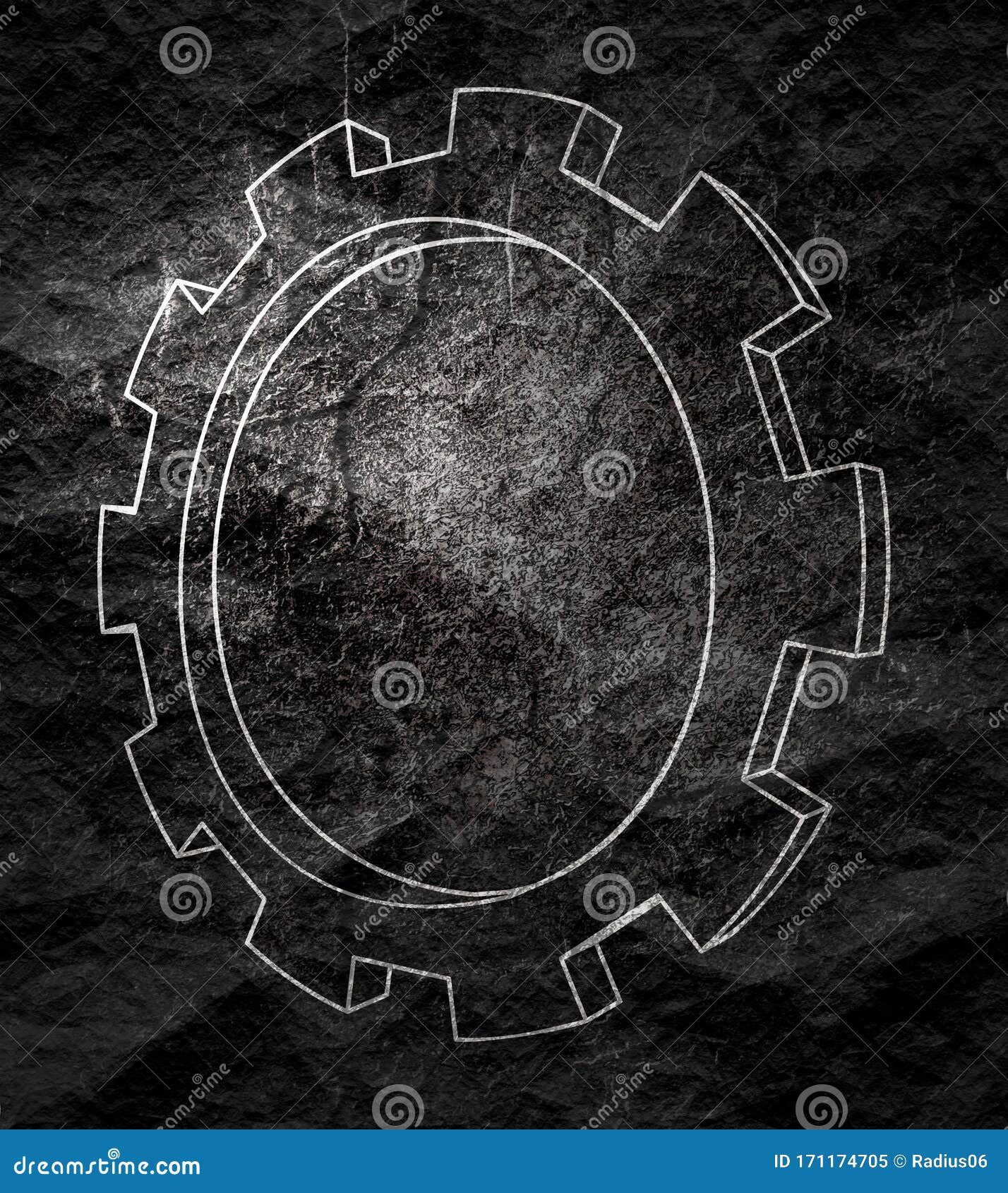 3d cog wheel stock illustration. Illustration of isometric - 171174705