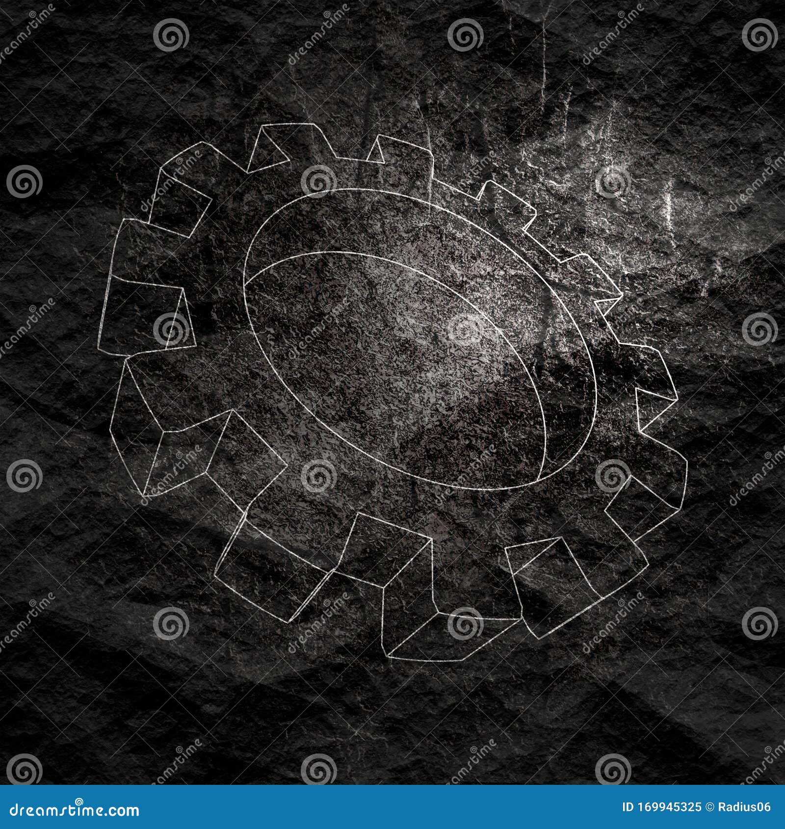 3d cog wheel stock illustration. Illustration of isometric - 169945325