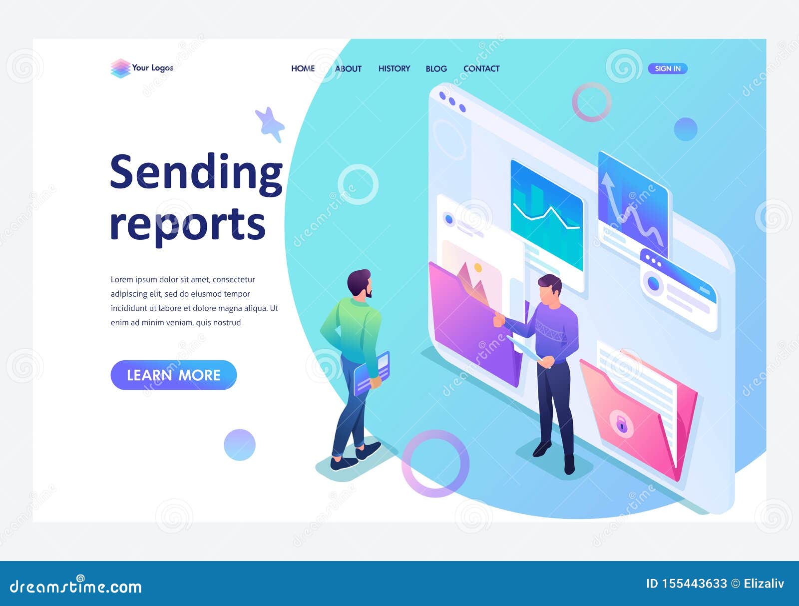 Isometric Collecting and Sending Data for the Report, Young ...