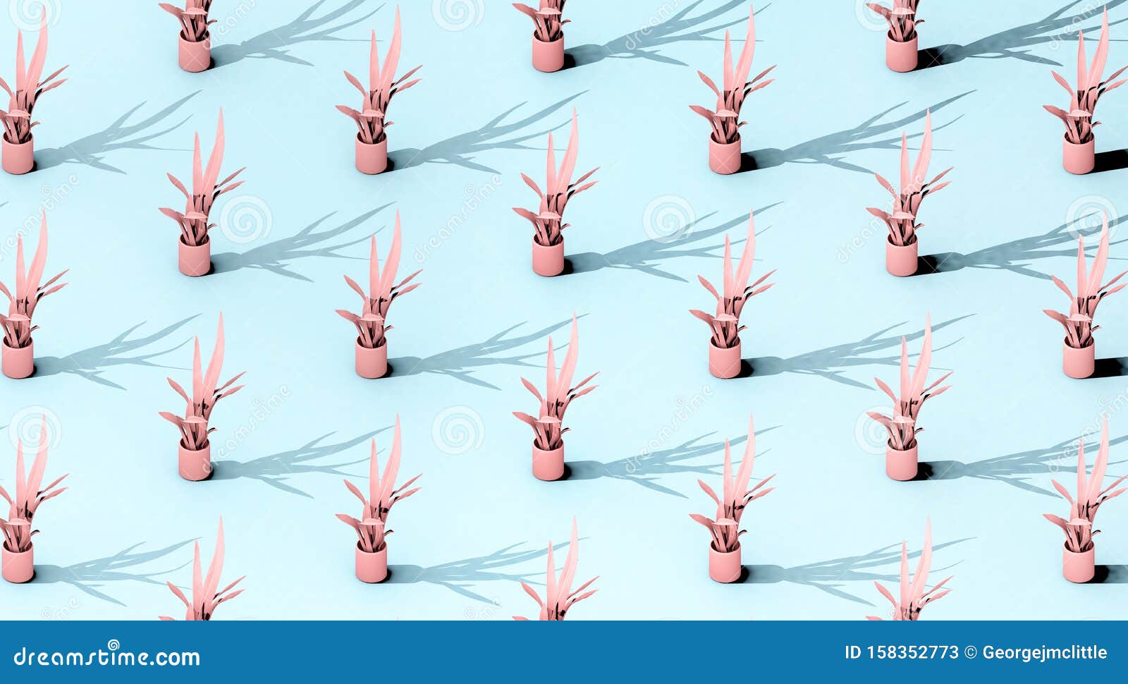 Isometric pink plants stock illustration. Illustration of color - 158352773