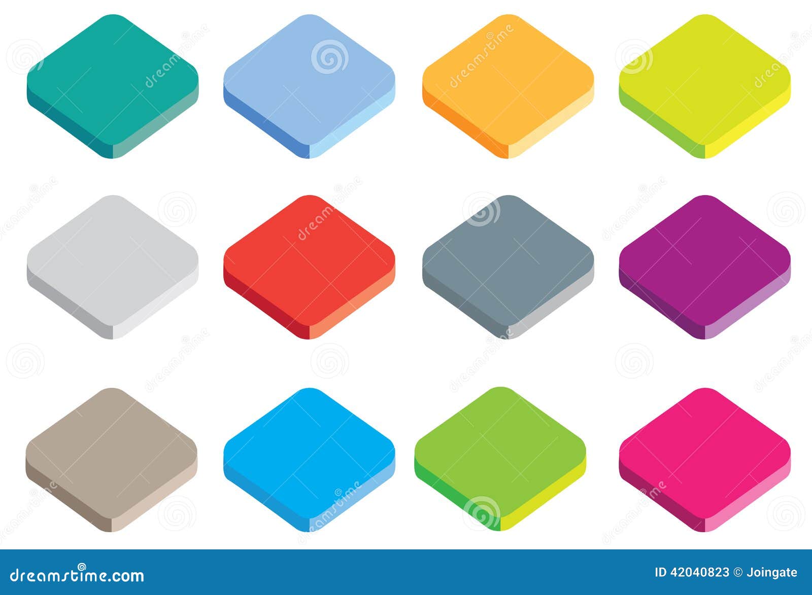Isometric Set Buttons Stock Illustrations – 969 Isometric Set Buttons ...