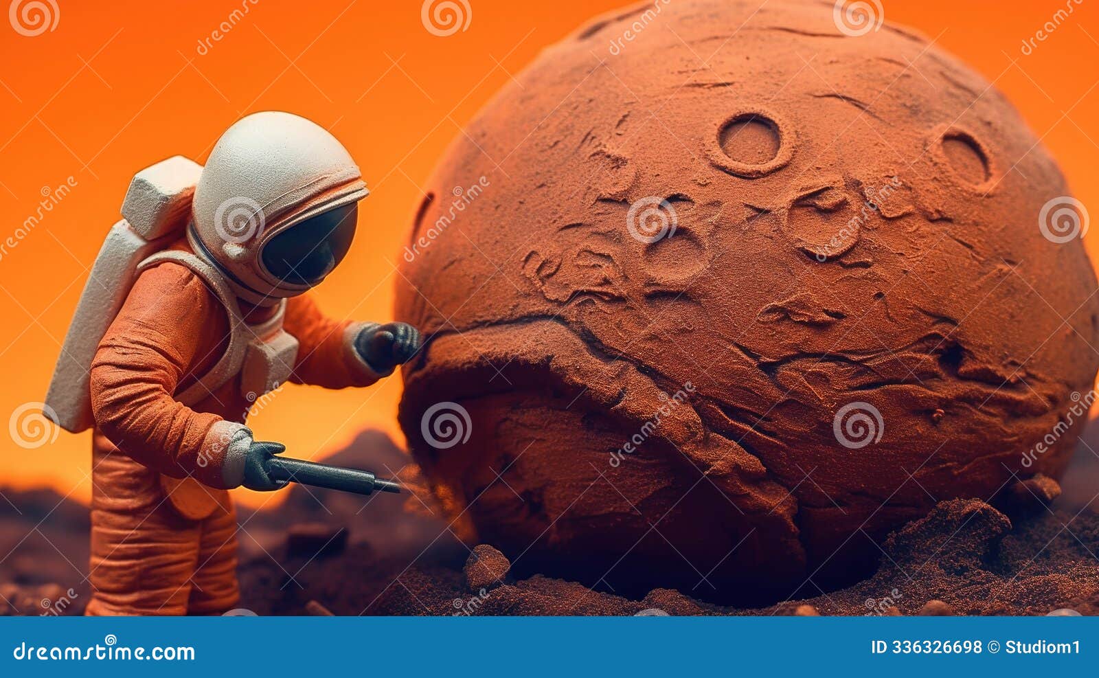 Spaceman Isometric. Future Human Explorer Space Floating Astronaut In ...