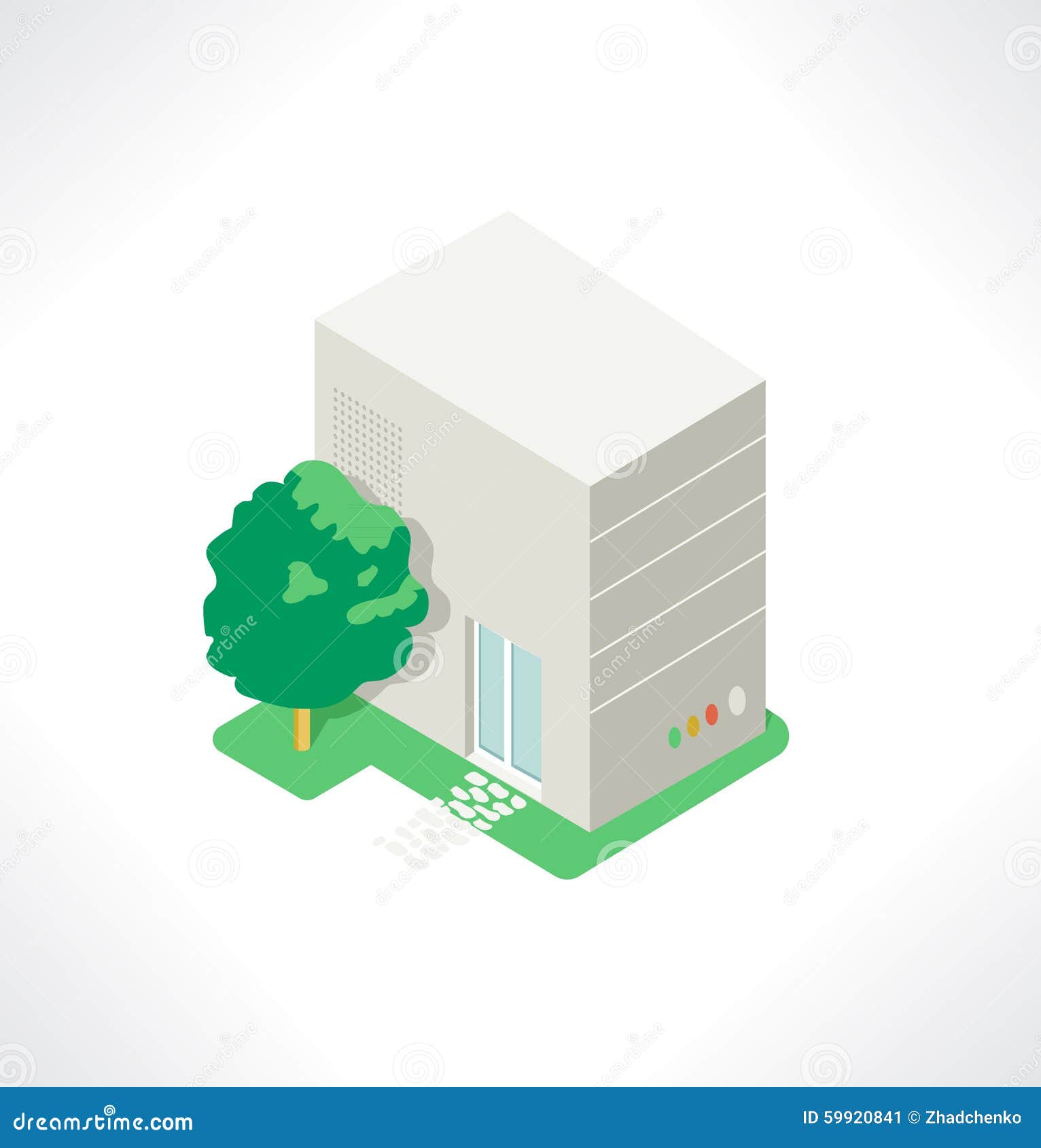 Isometric Computer - Building, Vector Stock Vector - Illustration of ...