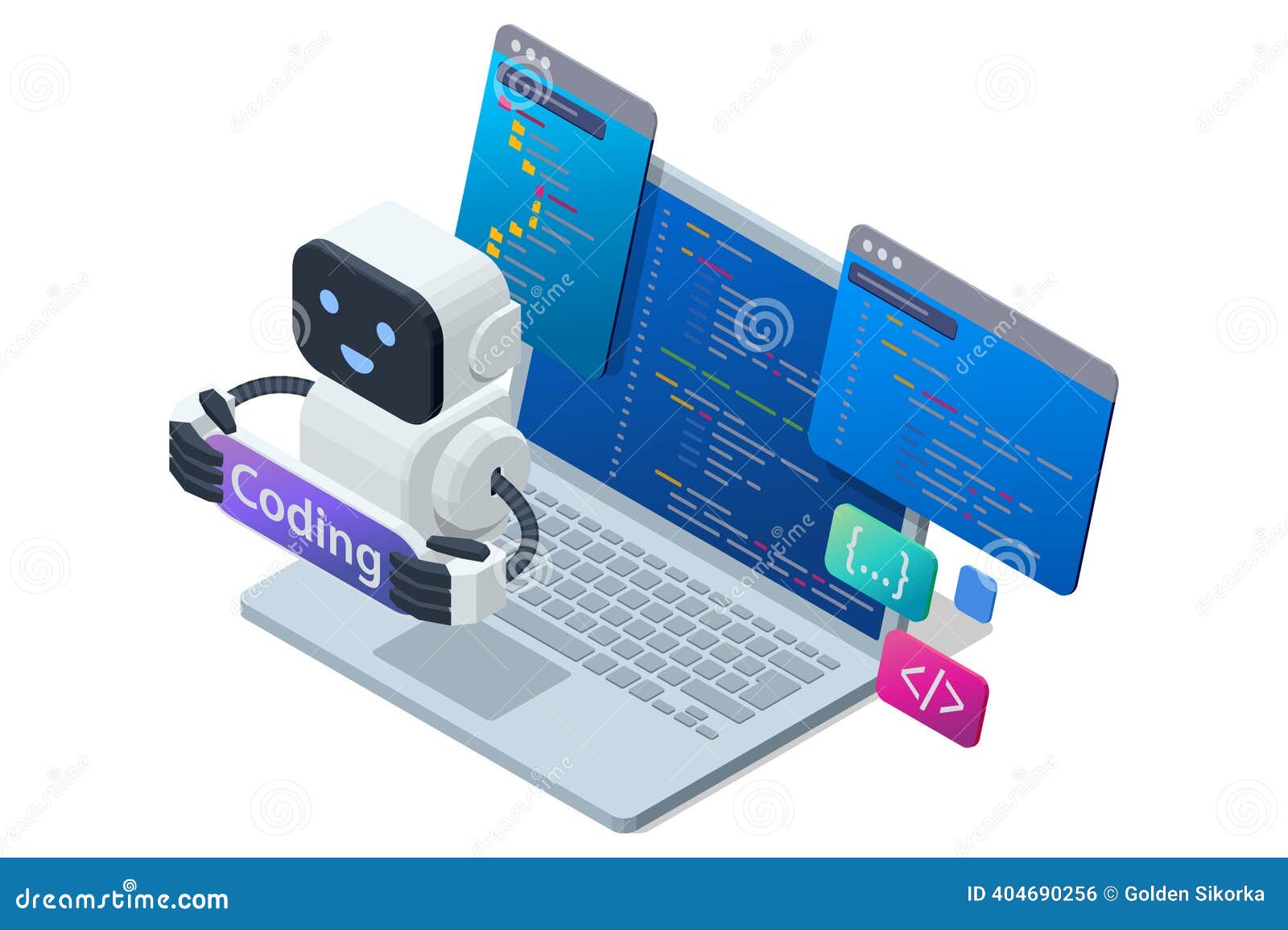 Isometric Code Of Conduct Concept With Business Man Standing Together ...