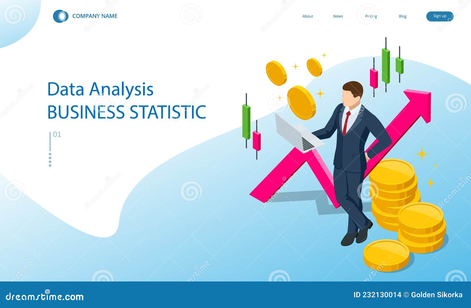Isometric Concept of Business Analysis, Analytics, Research, Strategy ...