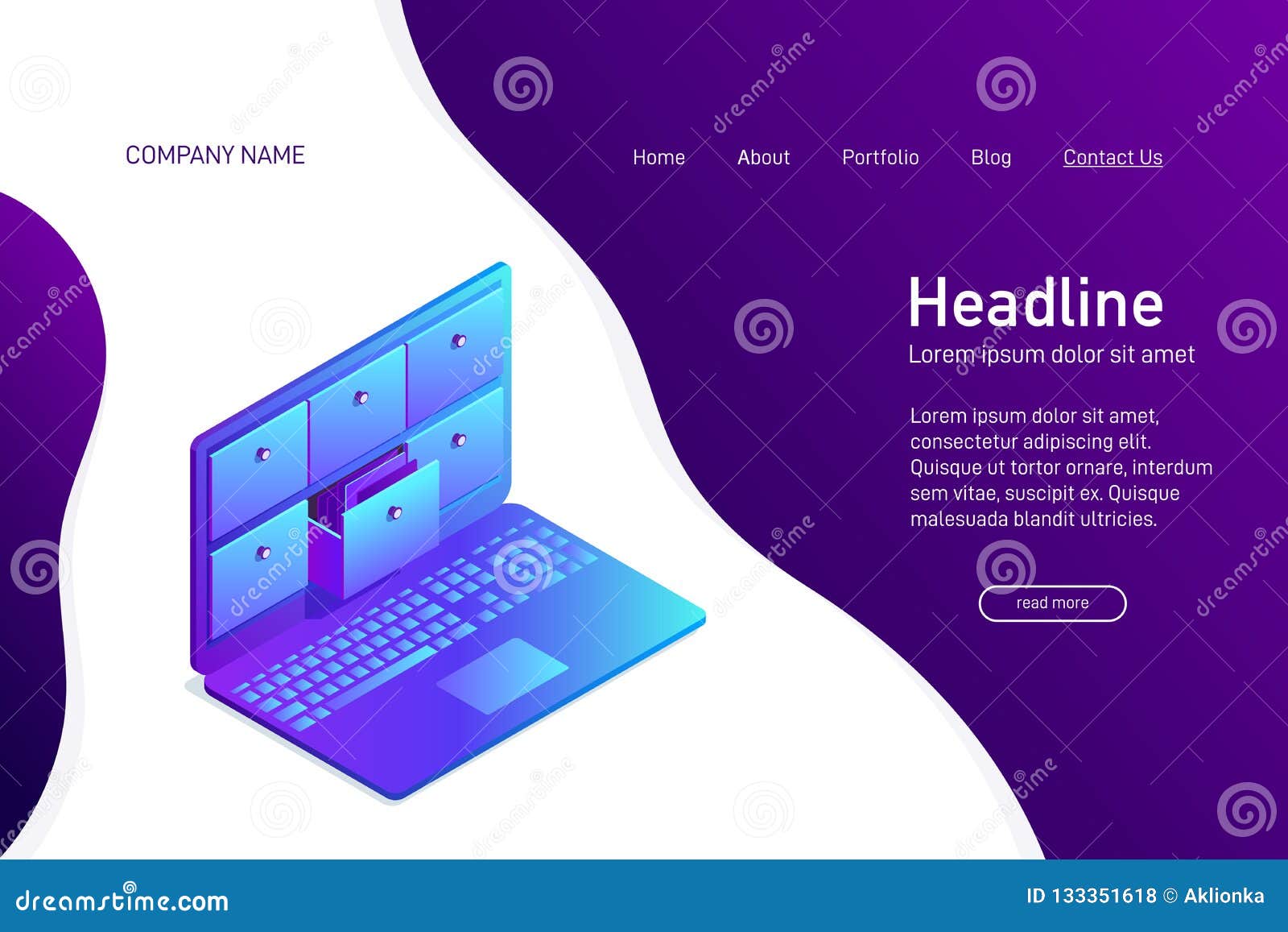 Isometric Concept of Database. Stock Vector - Illustration of computer ...