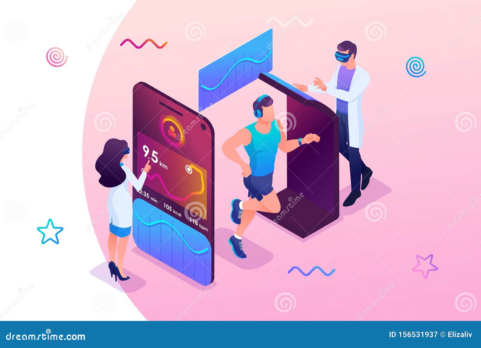 Isometric Concept Scientists are Testing a Mobile App To Track an ...