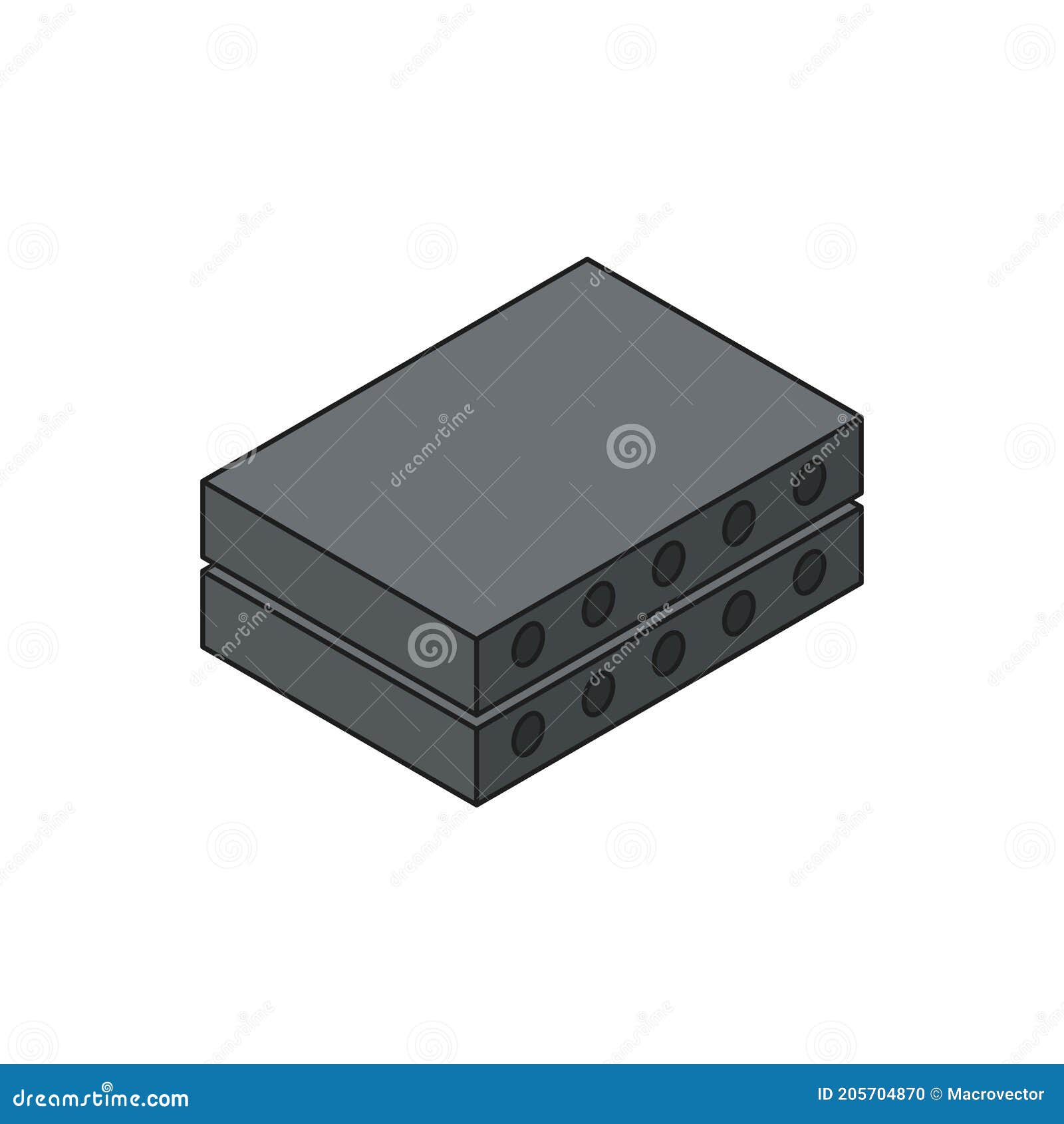 Isometric Concrete Goods Composition Stock Vector - Illustration of ...