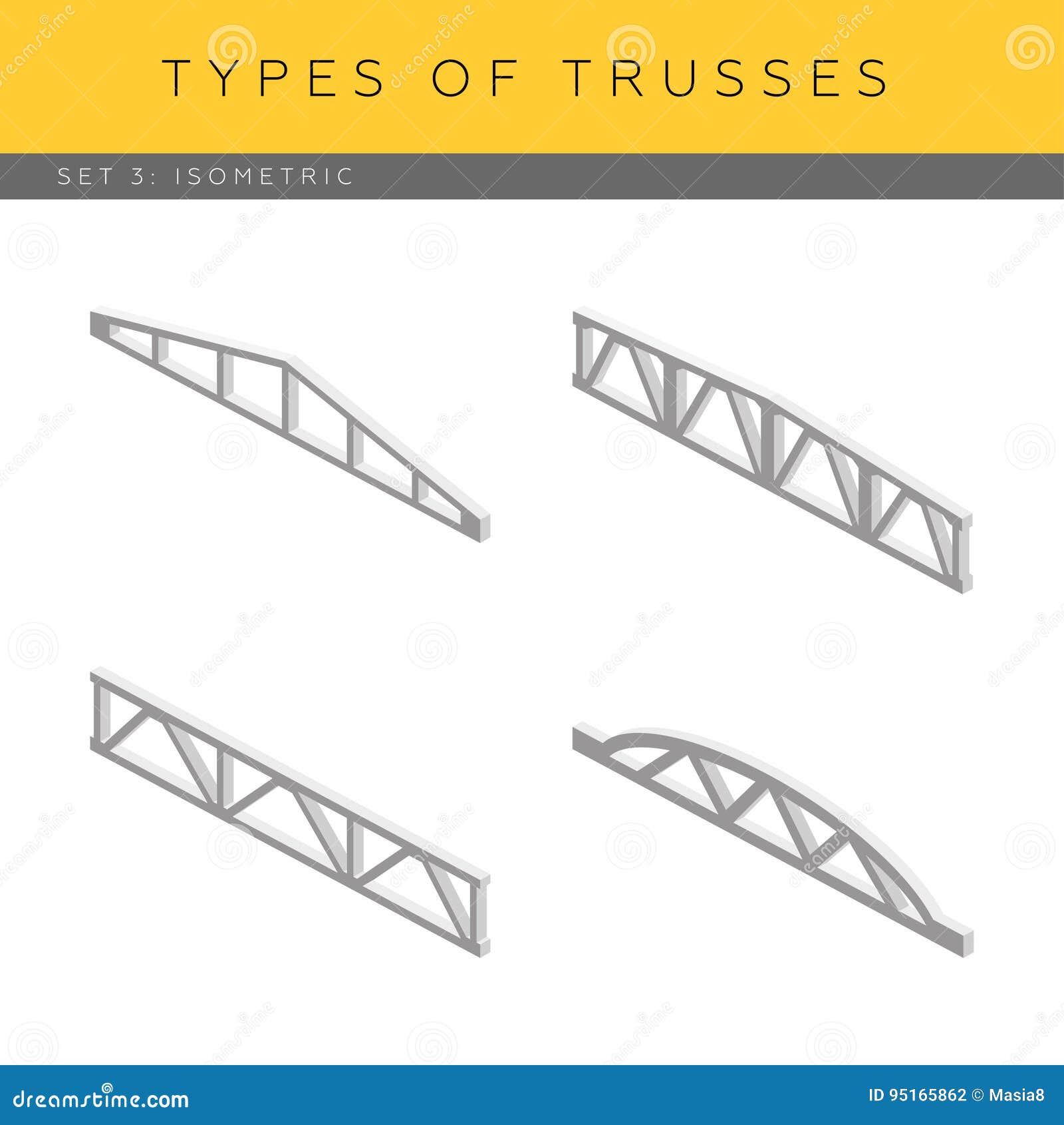Isometric Concrete Mixer Isolated On White Background. Cartoon Vector ...