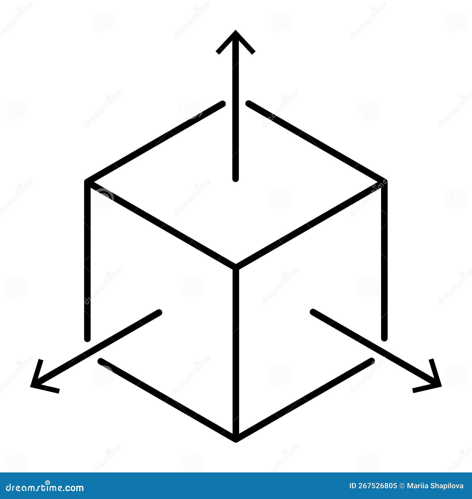 Isometric Cube with Axes. 3d Modeling Symbol Stock Vector ... Isometric Cube with Axes. 3d Modeling Symbol Stock Vector ...