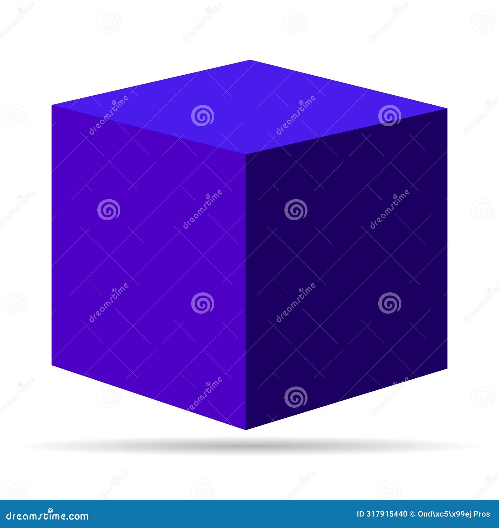 Isometric Cube Design, Web Modern Concept Shadow Icon, Geometric Shape ...