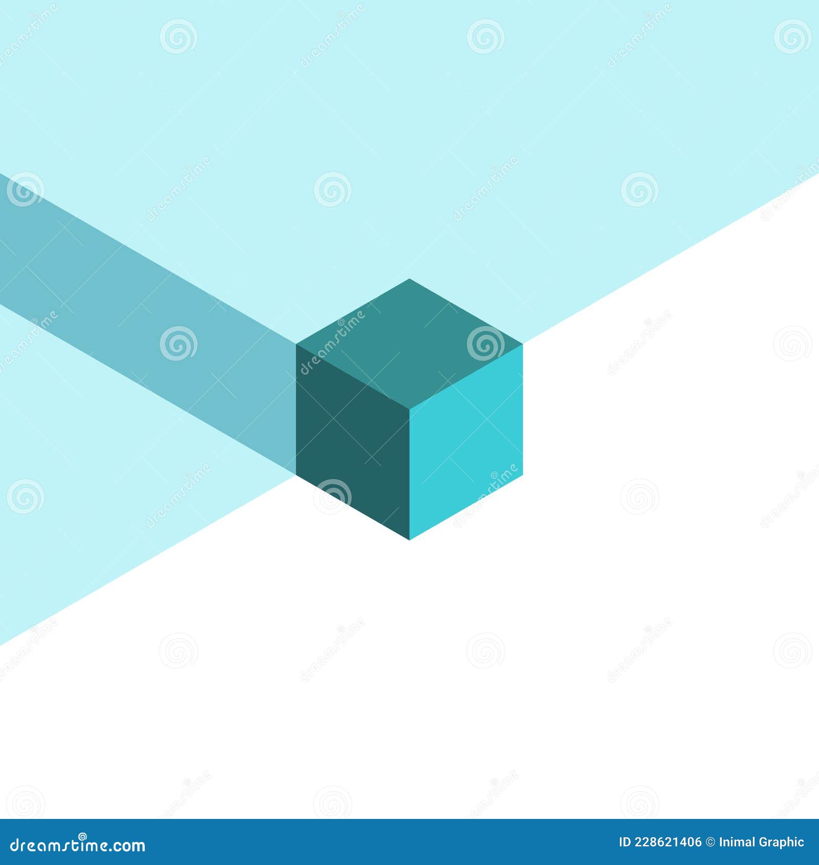 Isometric Cube, Minimalism Concept Stock Vector - Illustration of fresh ...