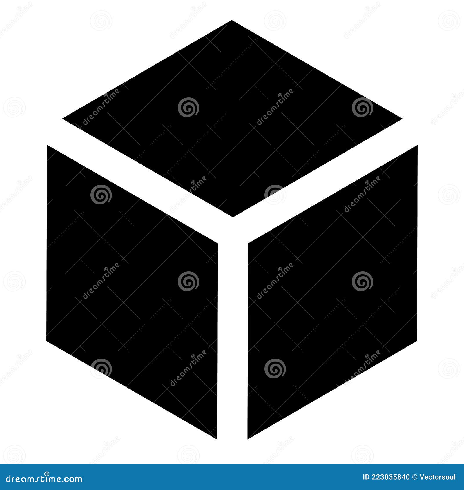 Isometric Cube Vector Icon, Symbol Stock Vector - Illustration of basic ...
